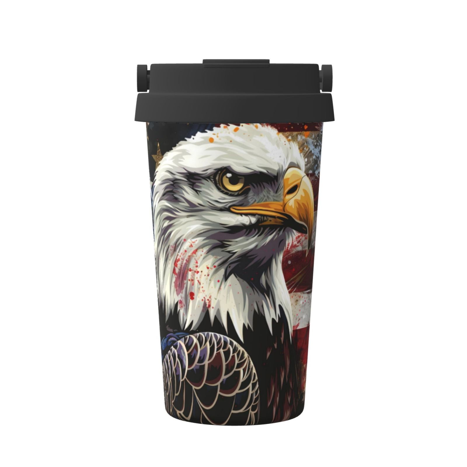 Gaeub Retro American Eagle A Print Travel Mug, Insulated Coffee Mug ...
