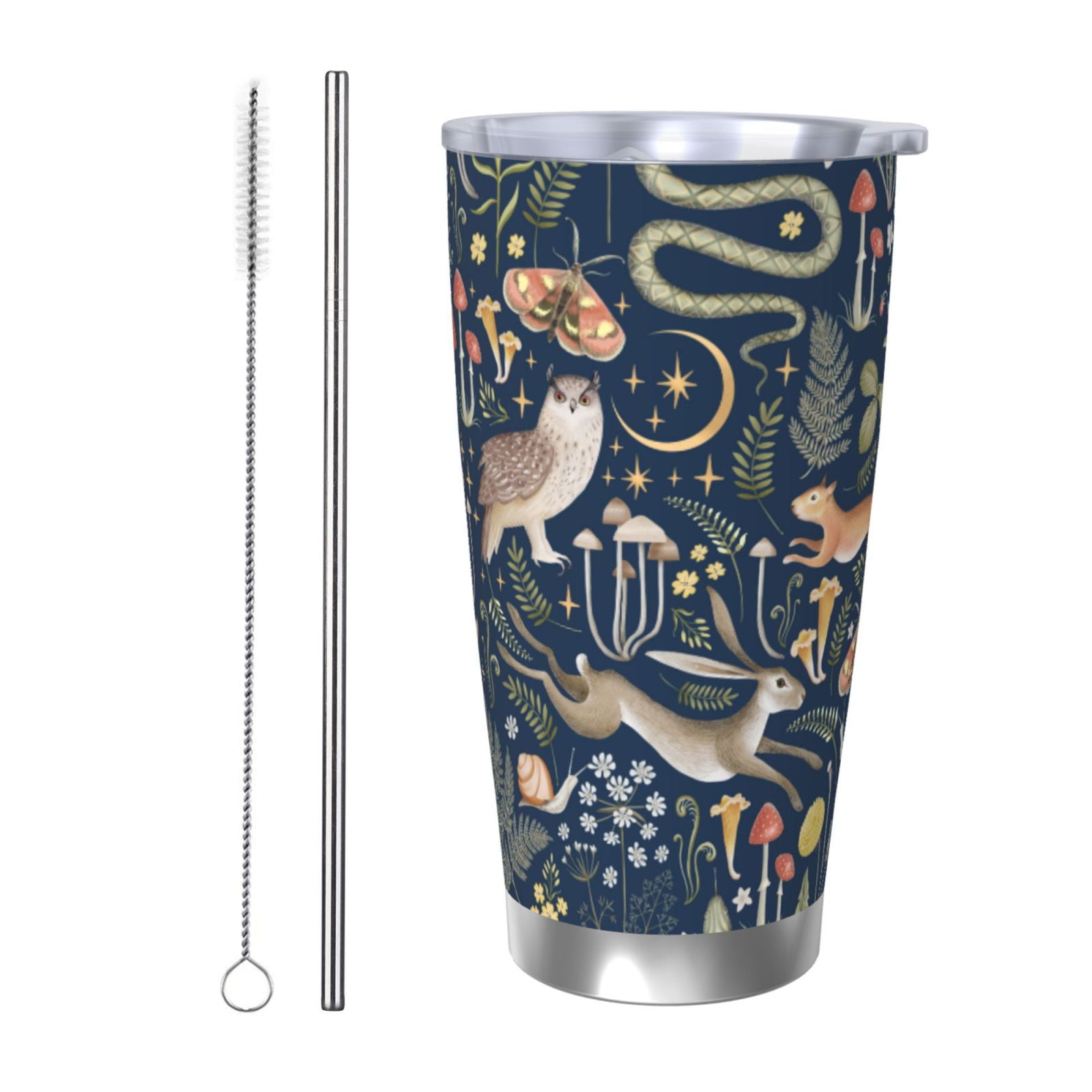 Gaeub Retro Forest Animals Print 20-Ounce Stainless Steel Car Cup ...
