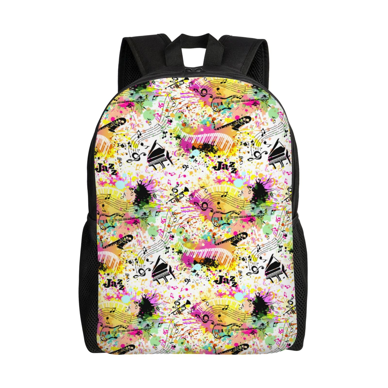 Gaeub Retro Musical Print Unisex Backpacks, College Bookbag,Daypack ...