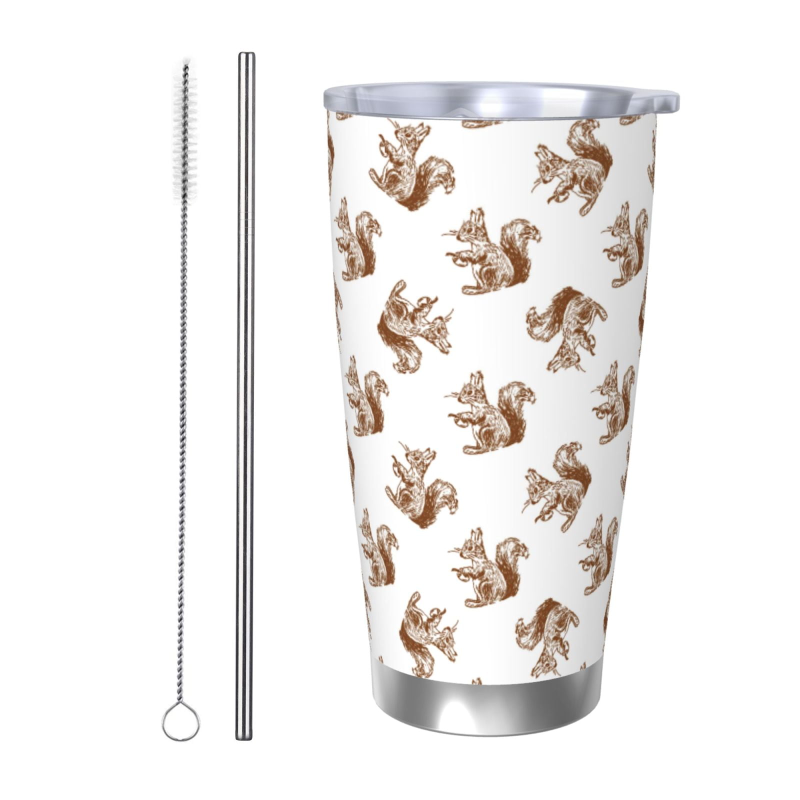 Gaeub Retro Squirrel Print 20-Ounce Stainless Steel Car Cup,Tumblers ...