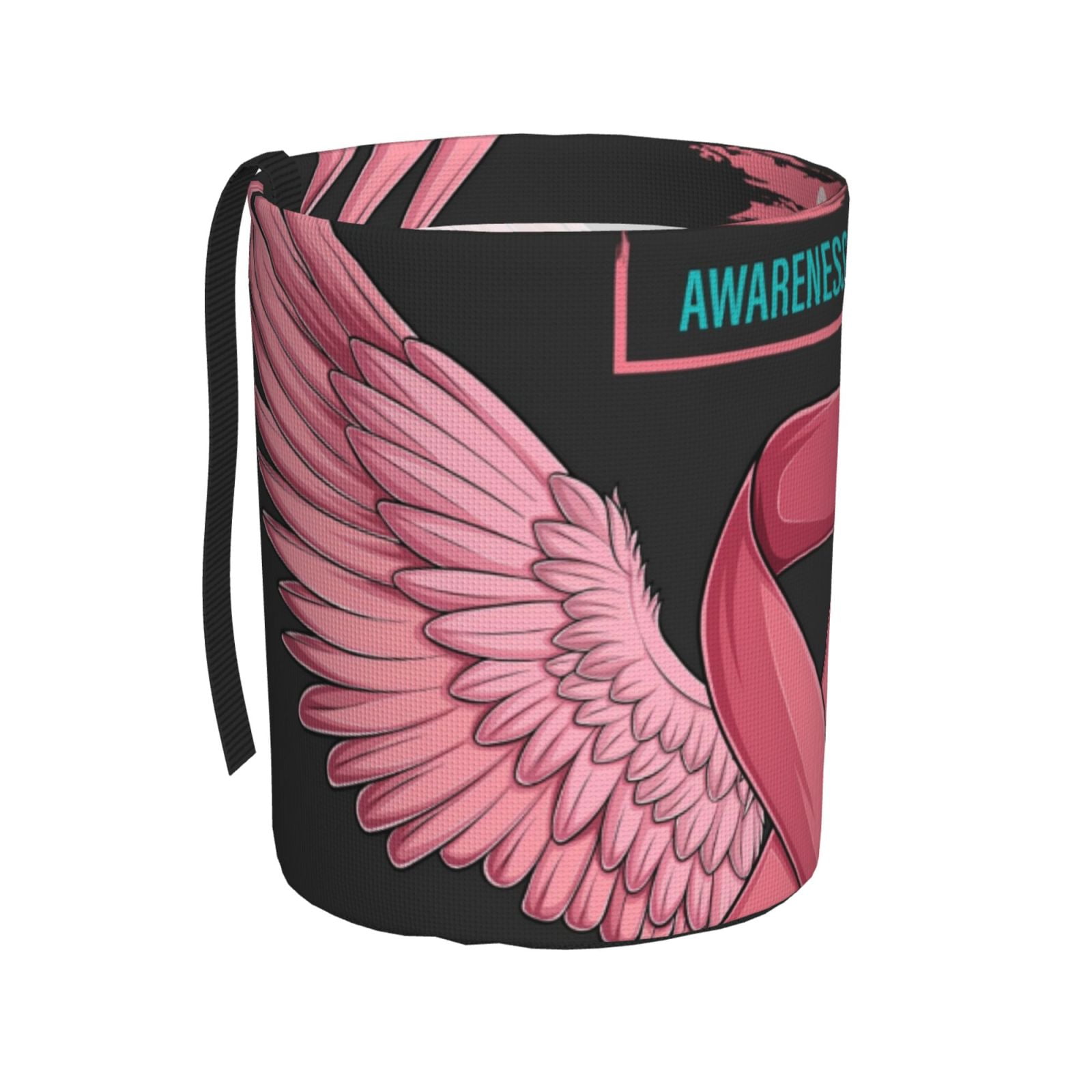 Gaeub Ribbon With Angel Wings Print Car Trash Can, Collapsible Trash ...