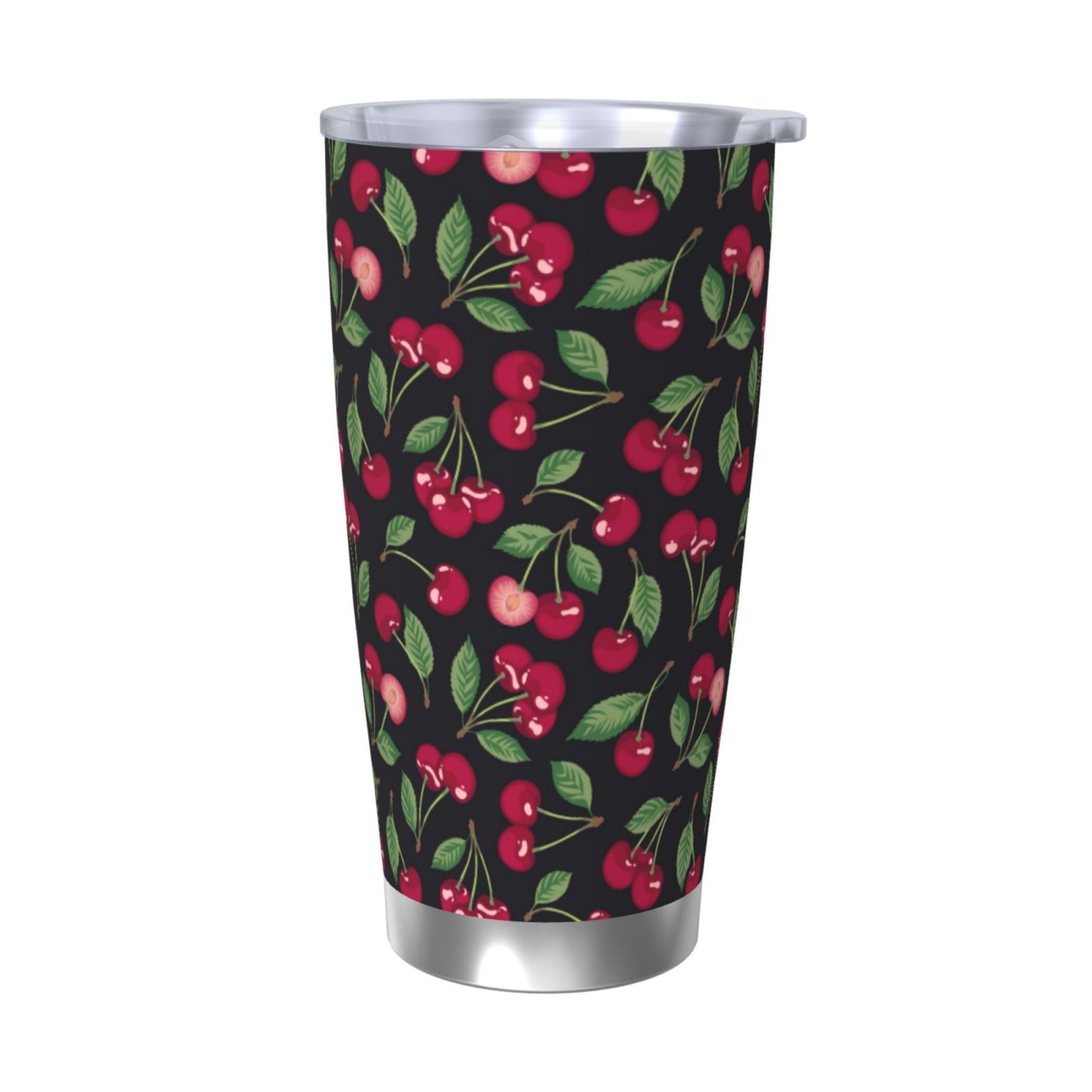 Gaeub Ripe Red Cherry Print 20-Ounce Stainless Steel Car Cup,Tumblers ...