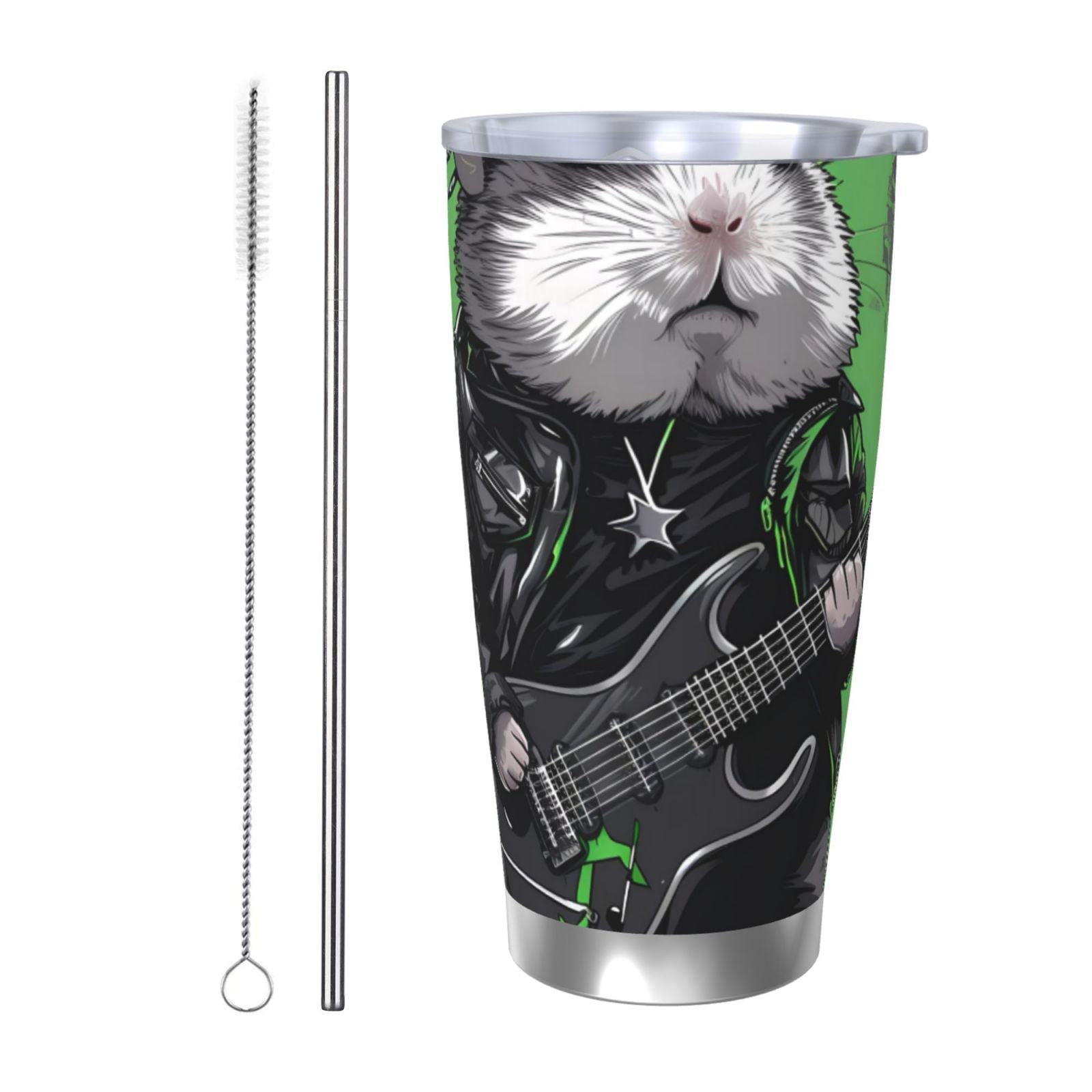 Gaeub Rock Guitar Guinea Pig Print 20-Ounce Stainless Steel Car Cup ...
