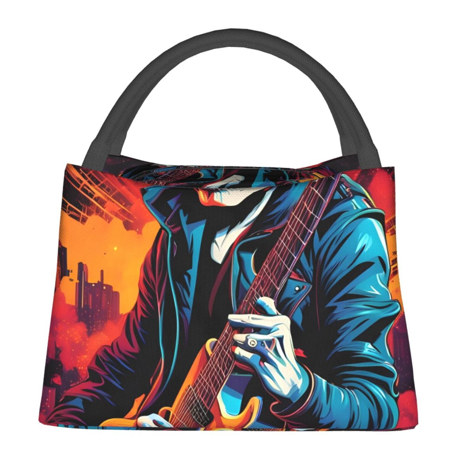 Gaeub Rock Skull Singer Collapsible Cooler Bag Insulated,Leakproof Food ...
