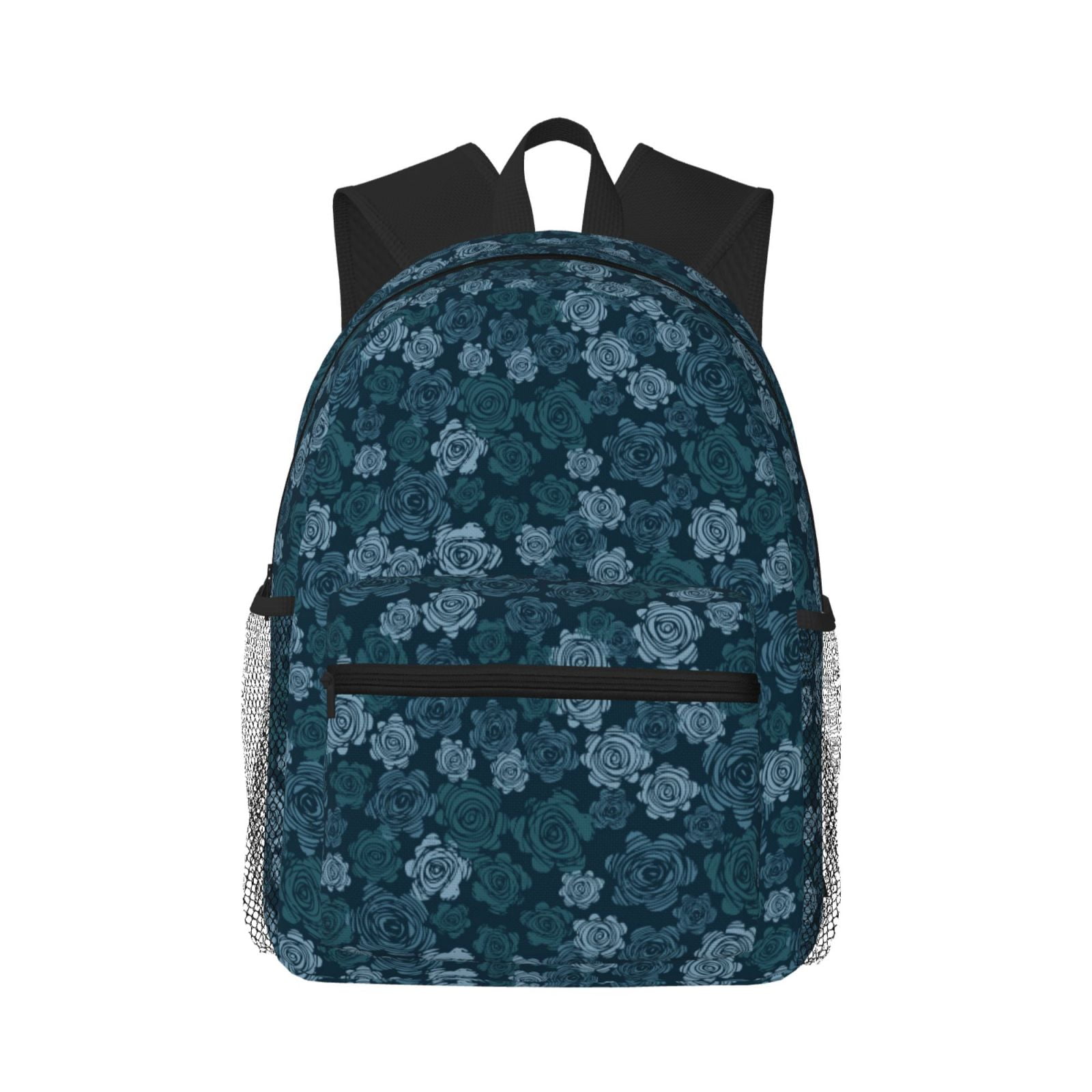 Gaeub Rose Flowers School Backpack Waterproof Bookbag for Men Women ...