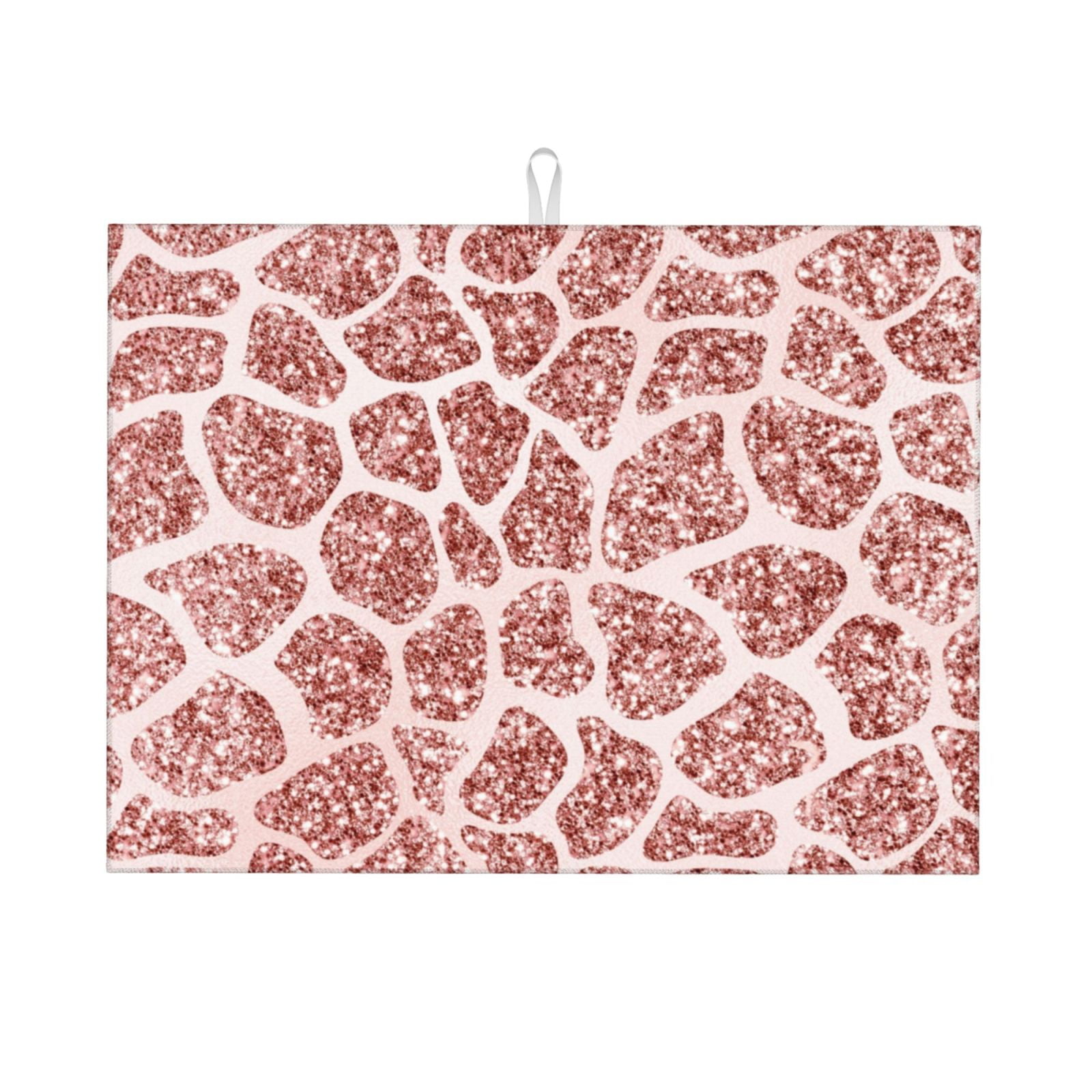 Gaeub Rose Gold Abstract Spots Print Dish Drying Mats For Kitchen ...