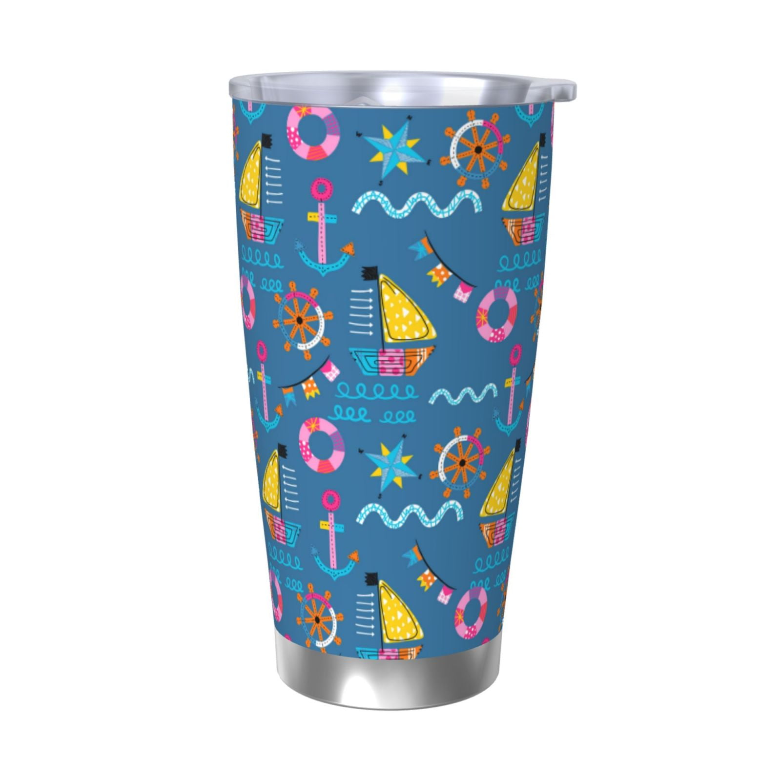 Gaeub Sailboat With Sailing Print 20-Ounce Stainless Steel Car Cup ...