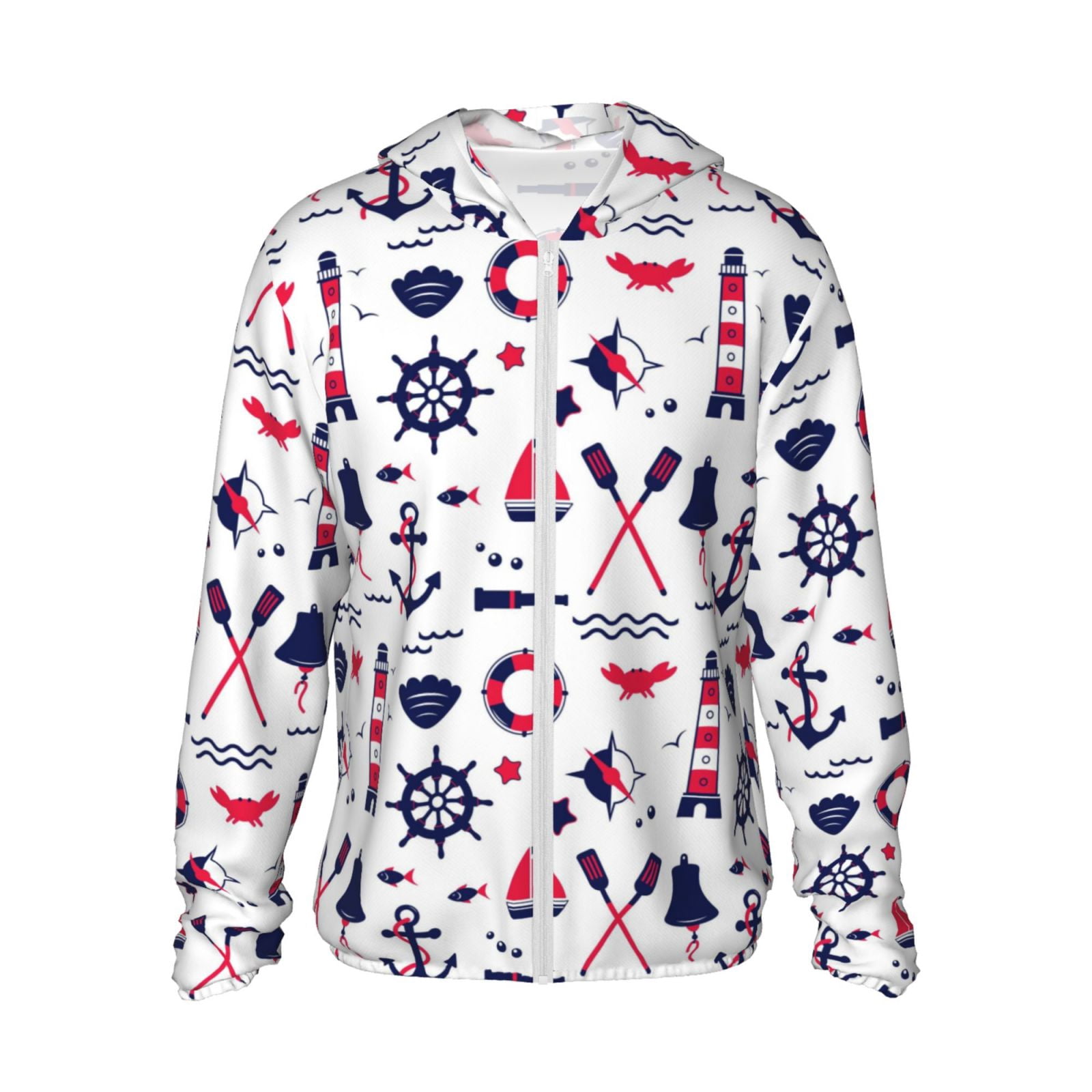 Gaeub Sailing Marine Travel Men's and Women's UPF 50+ Long-Sleeved Sun ...