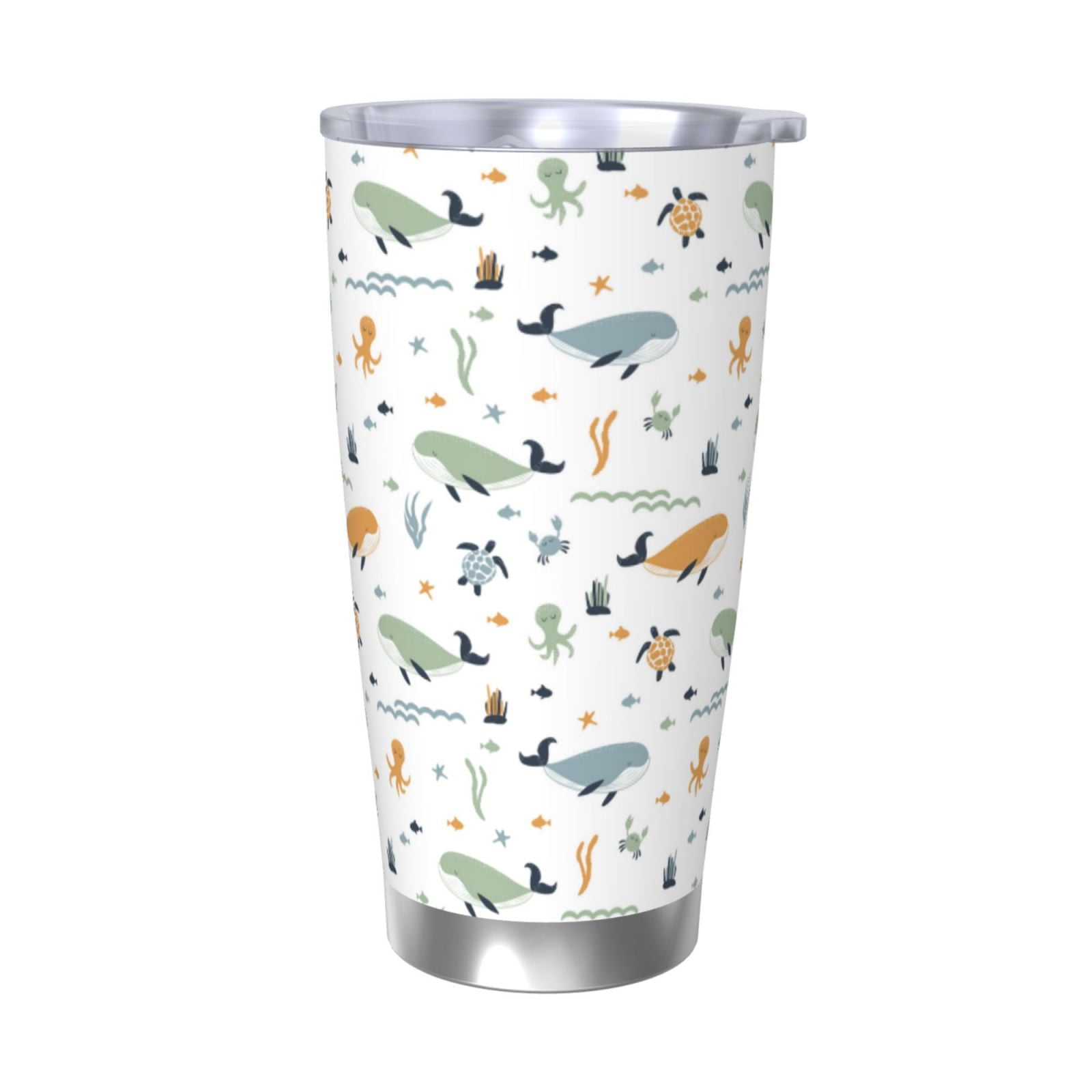 Gaeub Sea Creatures Print 20-Ounce Stainless Steel Car Cup,Tumblers ...