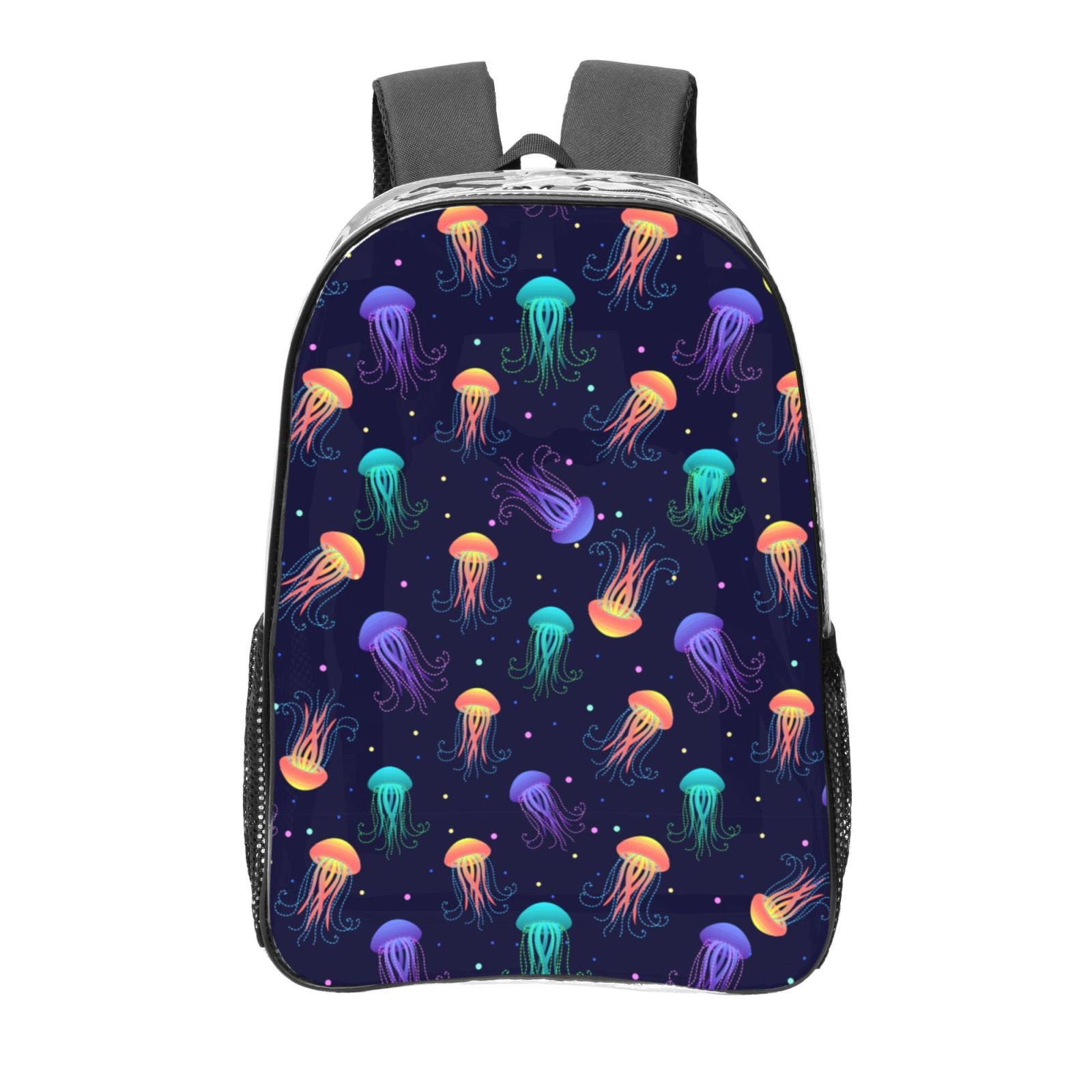 Gaeub Sea Jellyfish Print Clear Backpack ,Clear Transparent Backpack ...