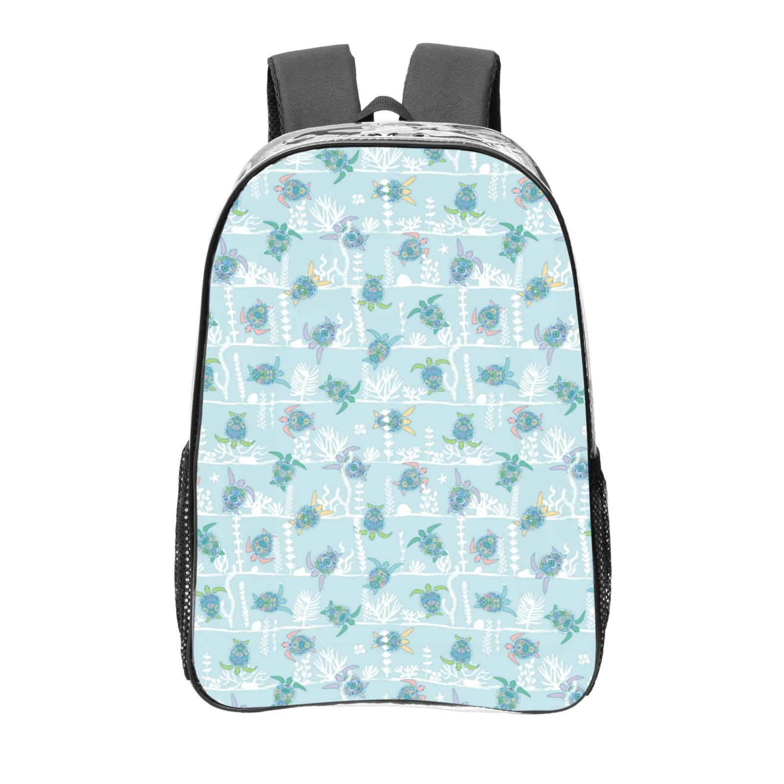 Gaeub Sea Turtle Print Clear Backpack ,Clear Transparent Backpack, PVC ...