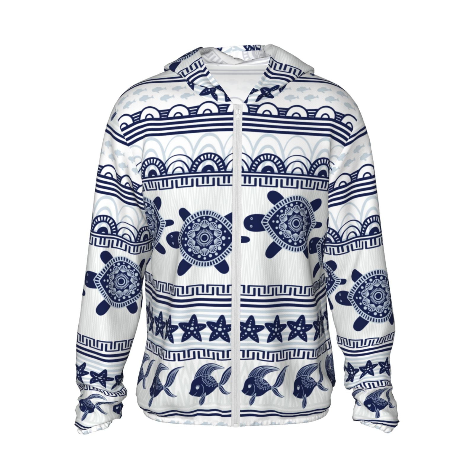 Gaeub Sea Underwater Turtles Men's and Women's UPF 50+ Long-Sleeved Sun ...