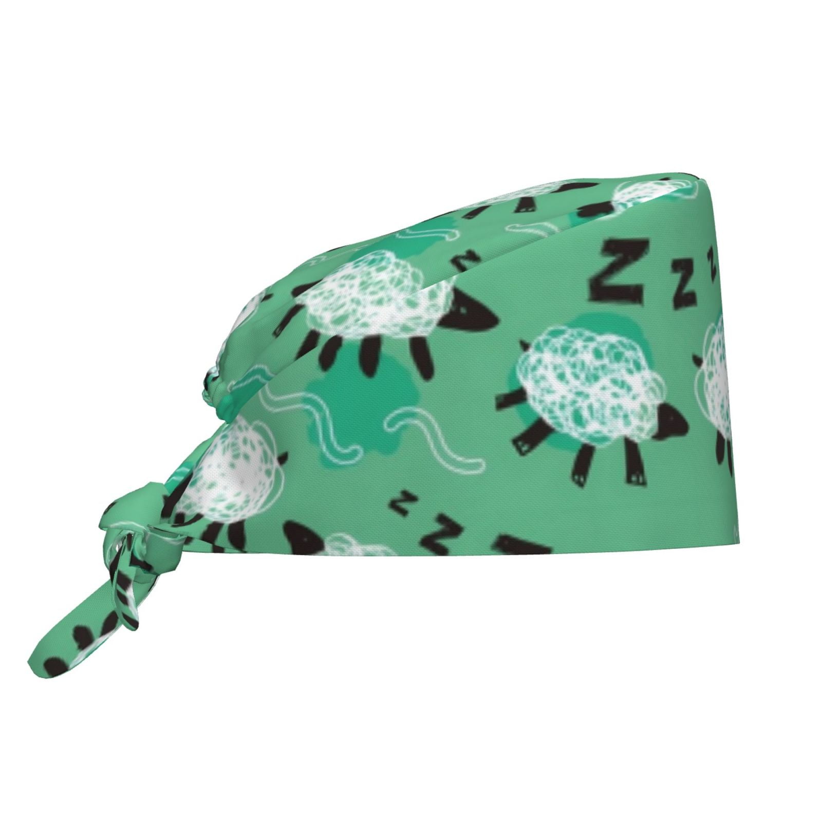 Gaeub Sheep Zzz Print Cleaning Working Cap,Unisex Scrub Cap Nurse Hat ...