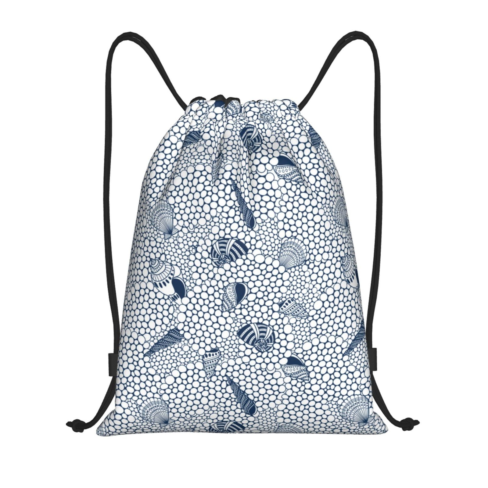 Gaeub Shells And Sand Drawstring Backpack Bag Sport Gym Sackpack Heavy ...