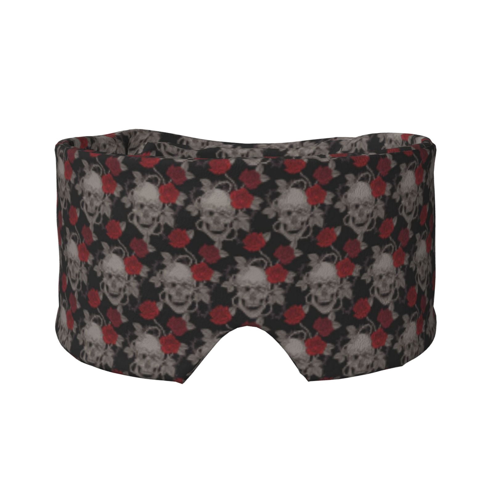 Gaeub Skull and Red Roses Printed Sleep Mask for Men Women,Eye Mask for ...