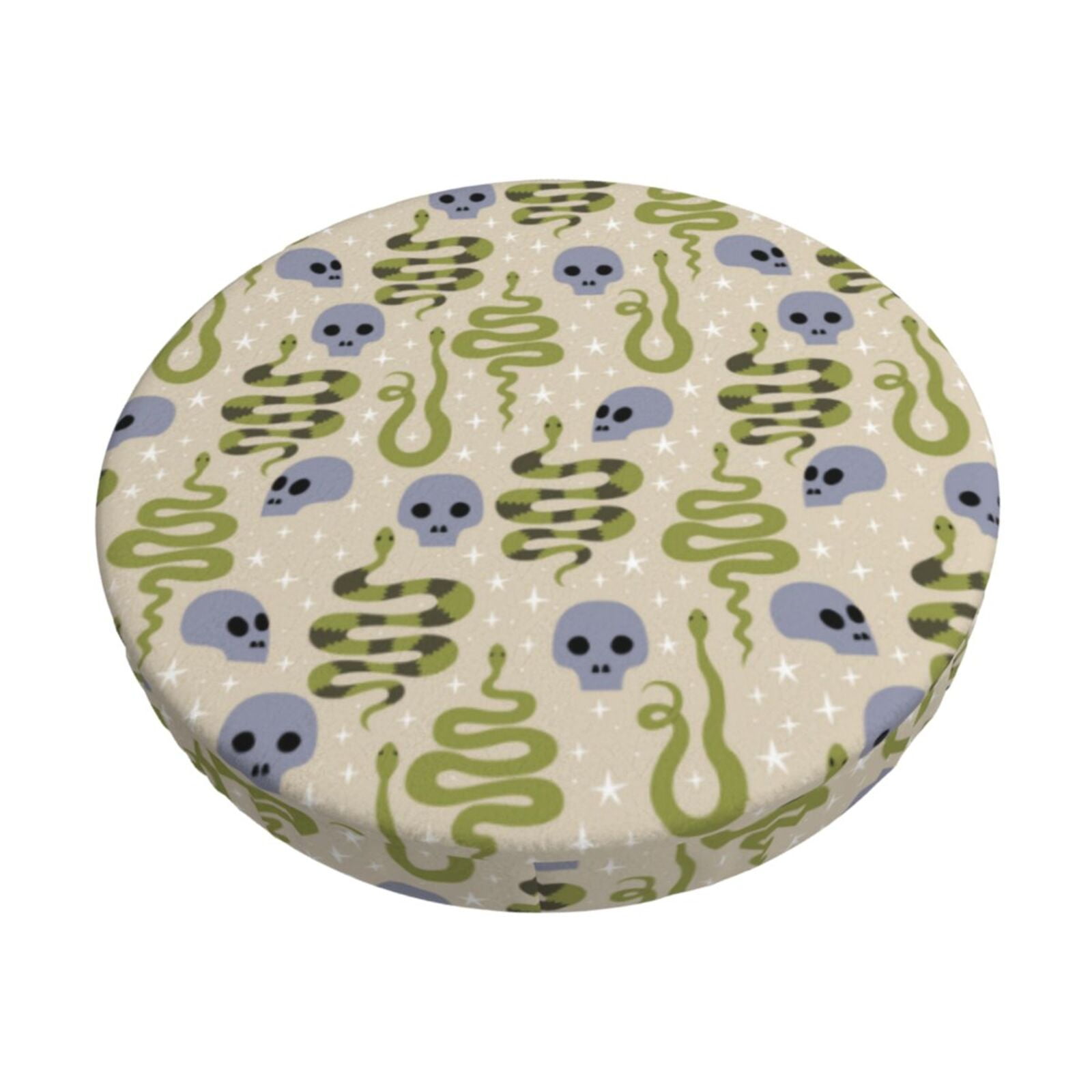 Gaeub Skull Snake Velvet Stool Cushion Covers with Foam Padding ...