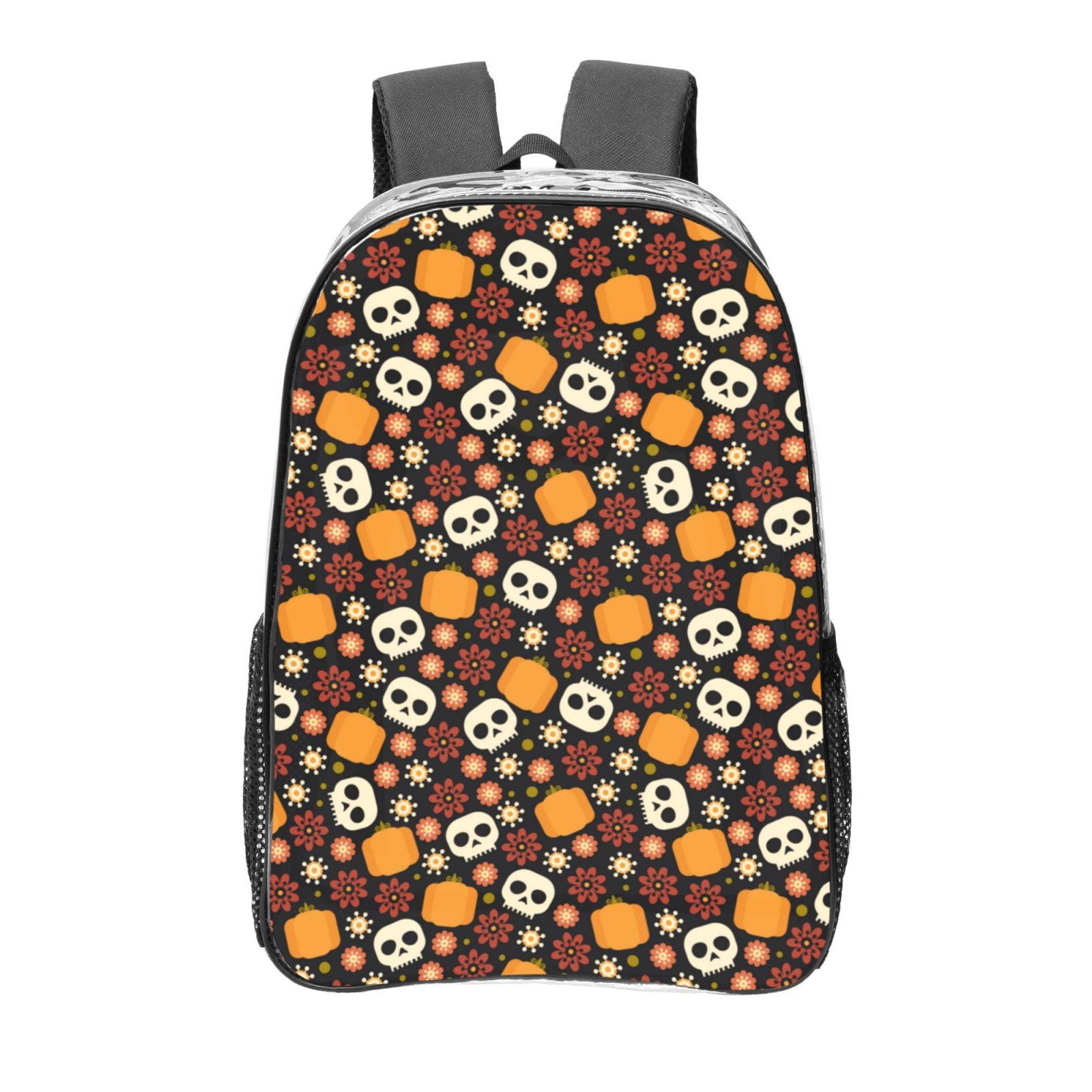 Gaeub Skulls Print Clear Backpack ,Clear Transparent Backpack, PVC Bag ...