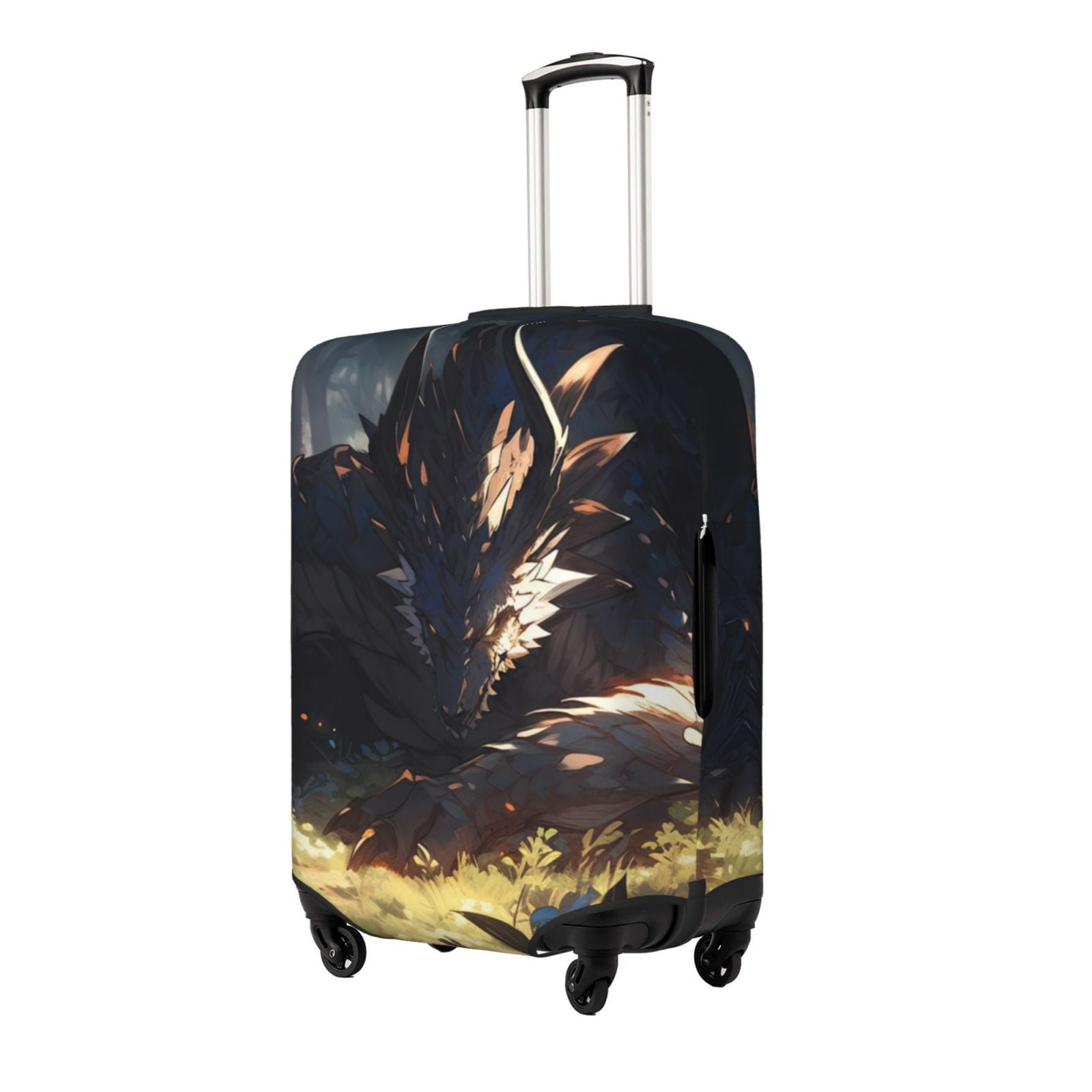 Gaeub Sleeping Dragon In Forest Print Elastic Luggage Cover with ...