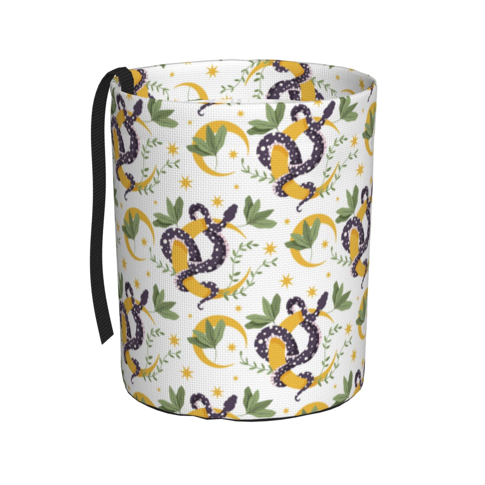 Gaeub Snake And Moon Print Car Trash Can, Collapsible Trash Can for Car ...
