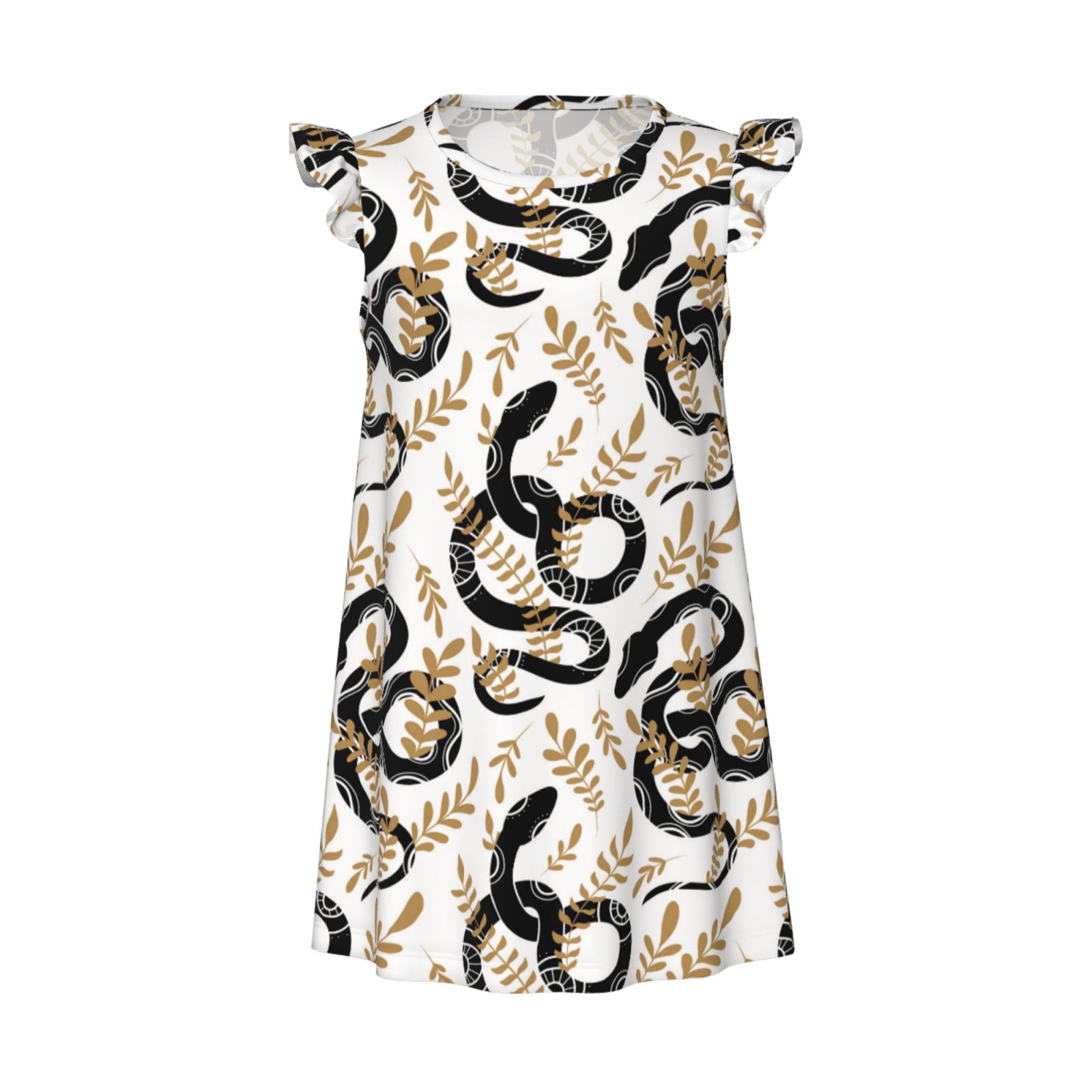 Gaeub Snake Girls Pajamas Dress, Comfortable Nightwear, Printed Pajamas ...