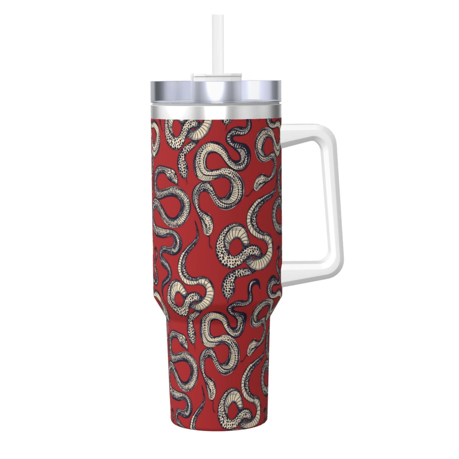 Gaeub Snake Print Stainless Steel Hot/Cold Coffee Cup,40oz Ice Bully ...