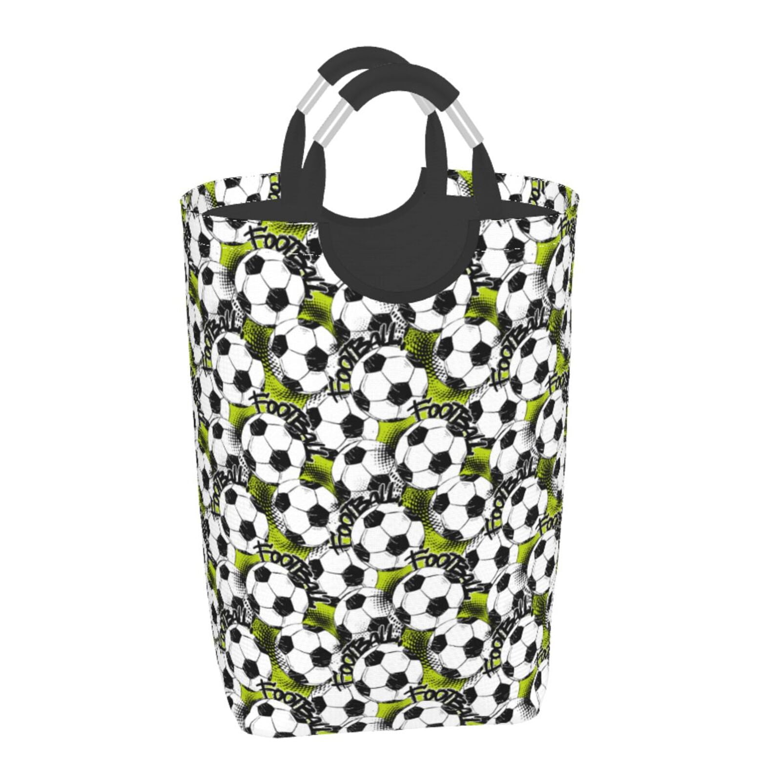 Gaeub Soccer and Football Print 50L Large Laundry Hampers with Handles ...