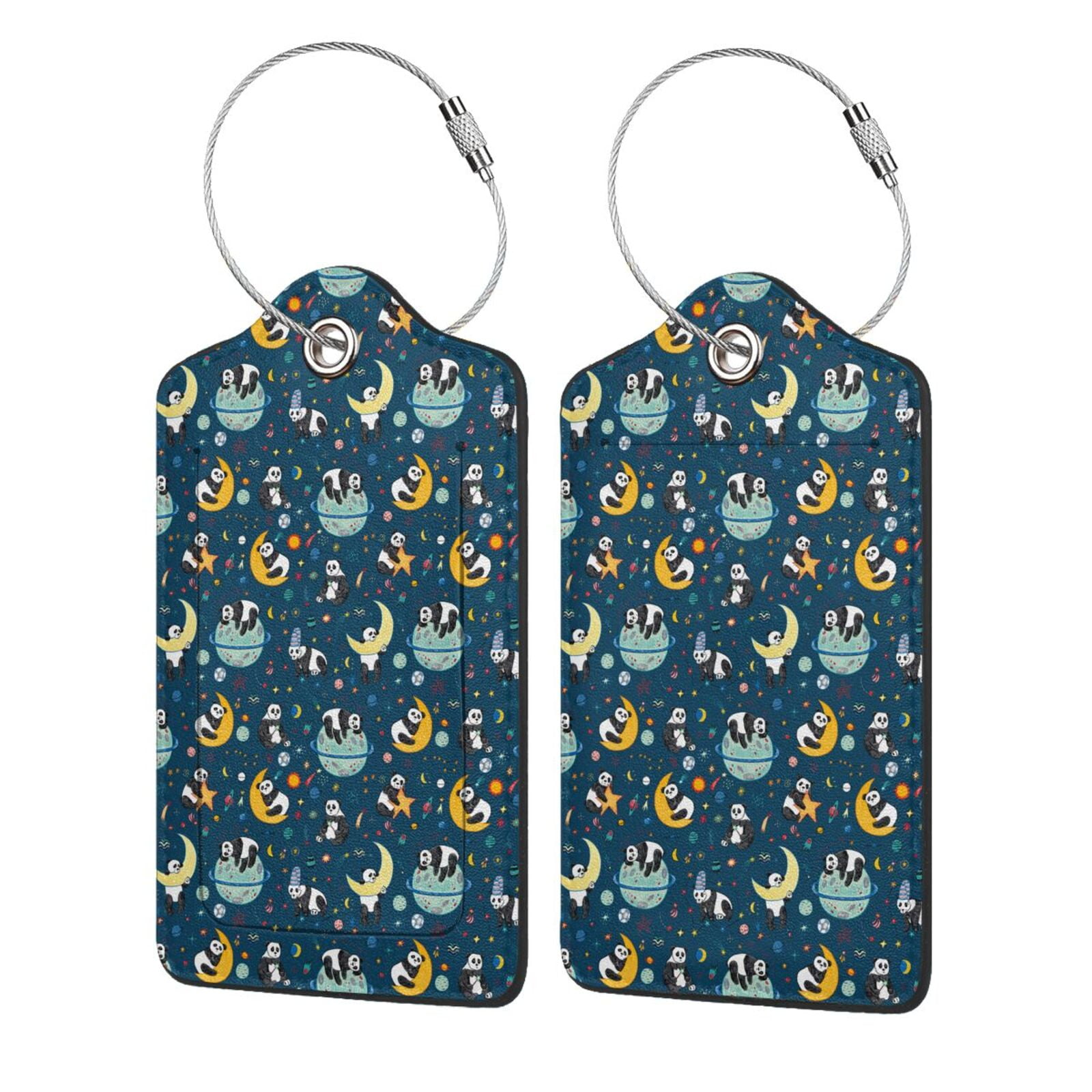 Gaeub Space Sleeping Panda Print Luggage Tag for Suitcase, Travel ...