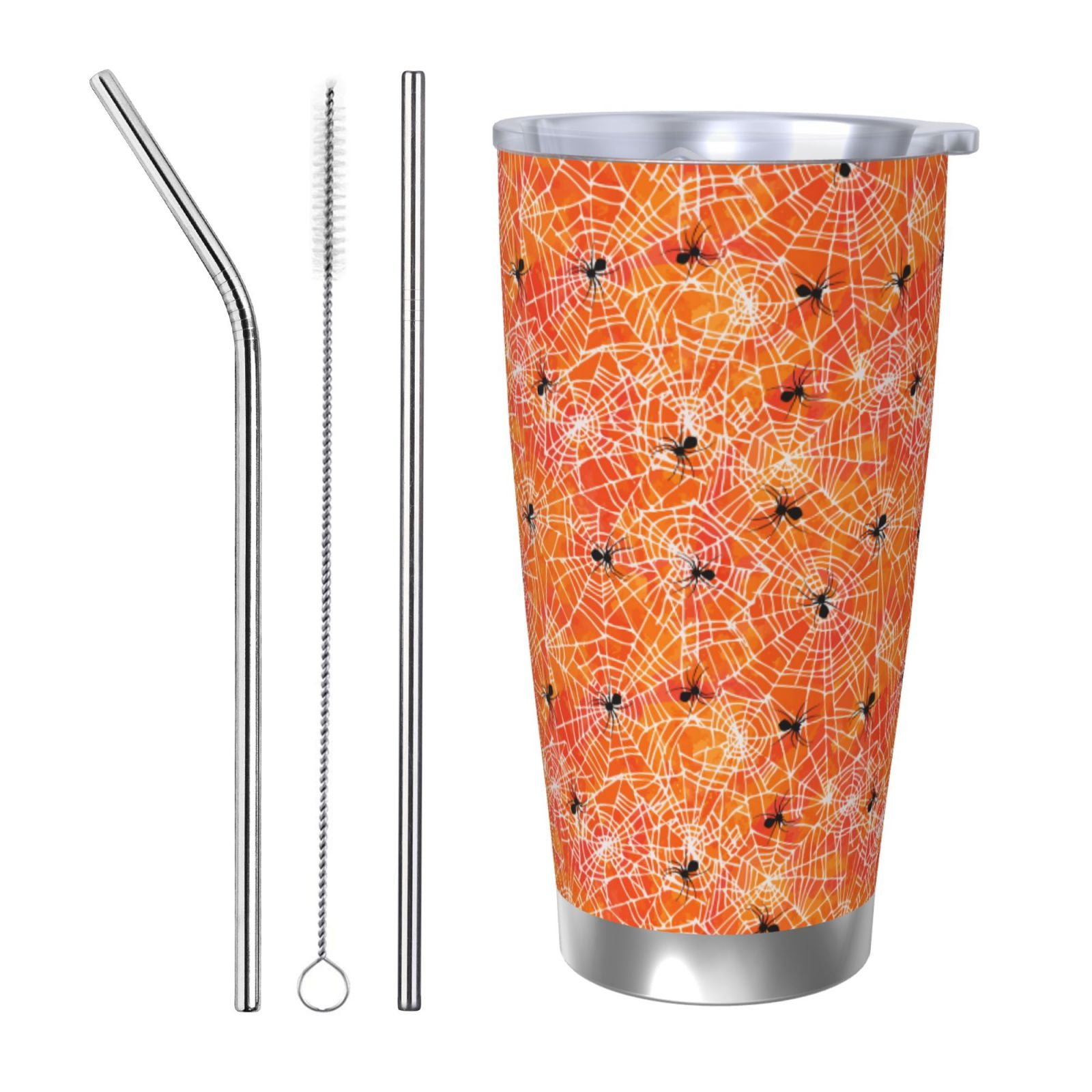 Gaeub Spider Print 20-Ounce Stainless Steel Car Cup,Tumblers Cups with ...