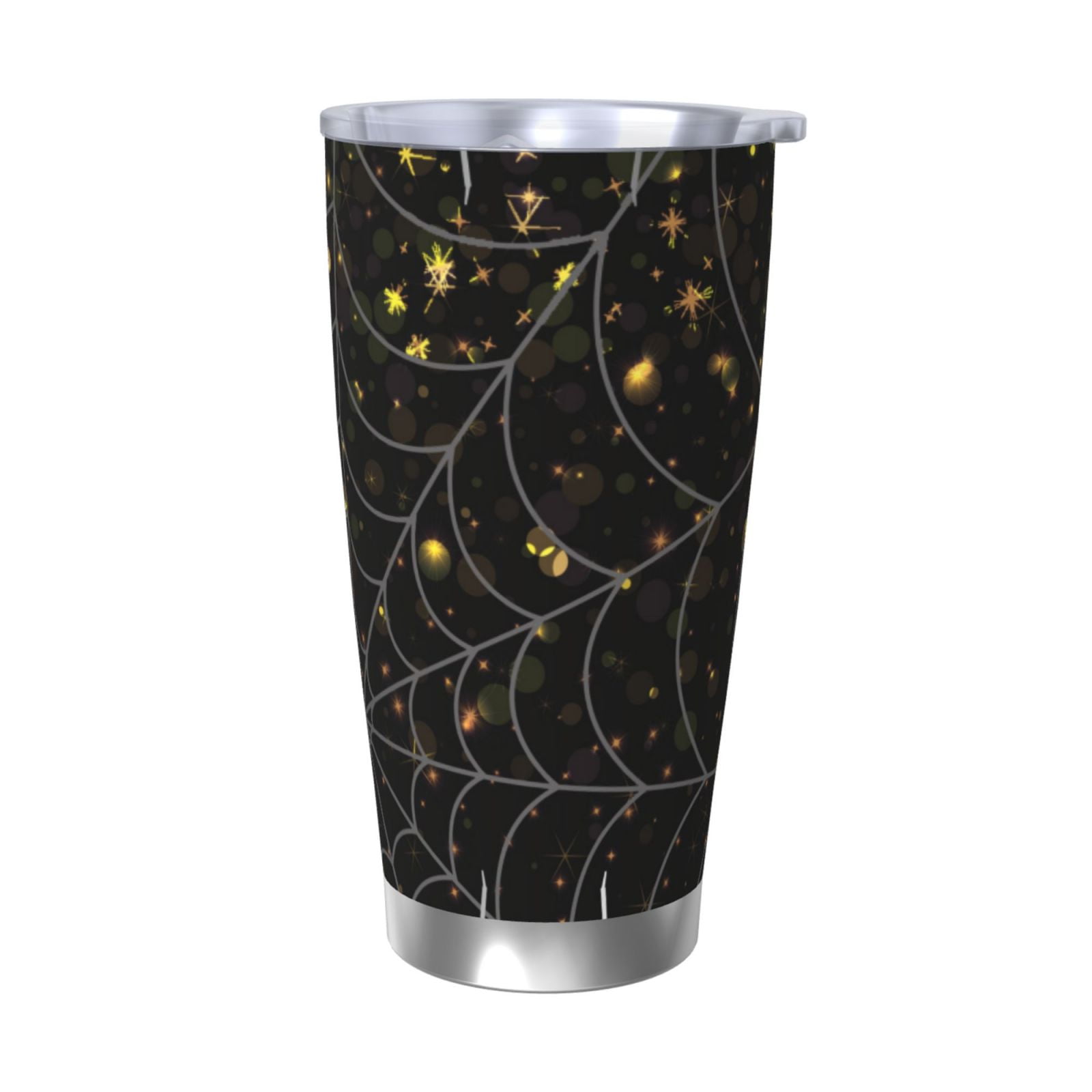 Gaeub Spiderweb Bats And A Spider Print 20-Ounce Stainless Steel Car ...