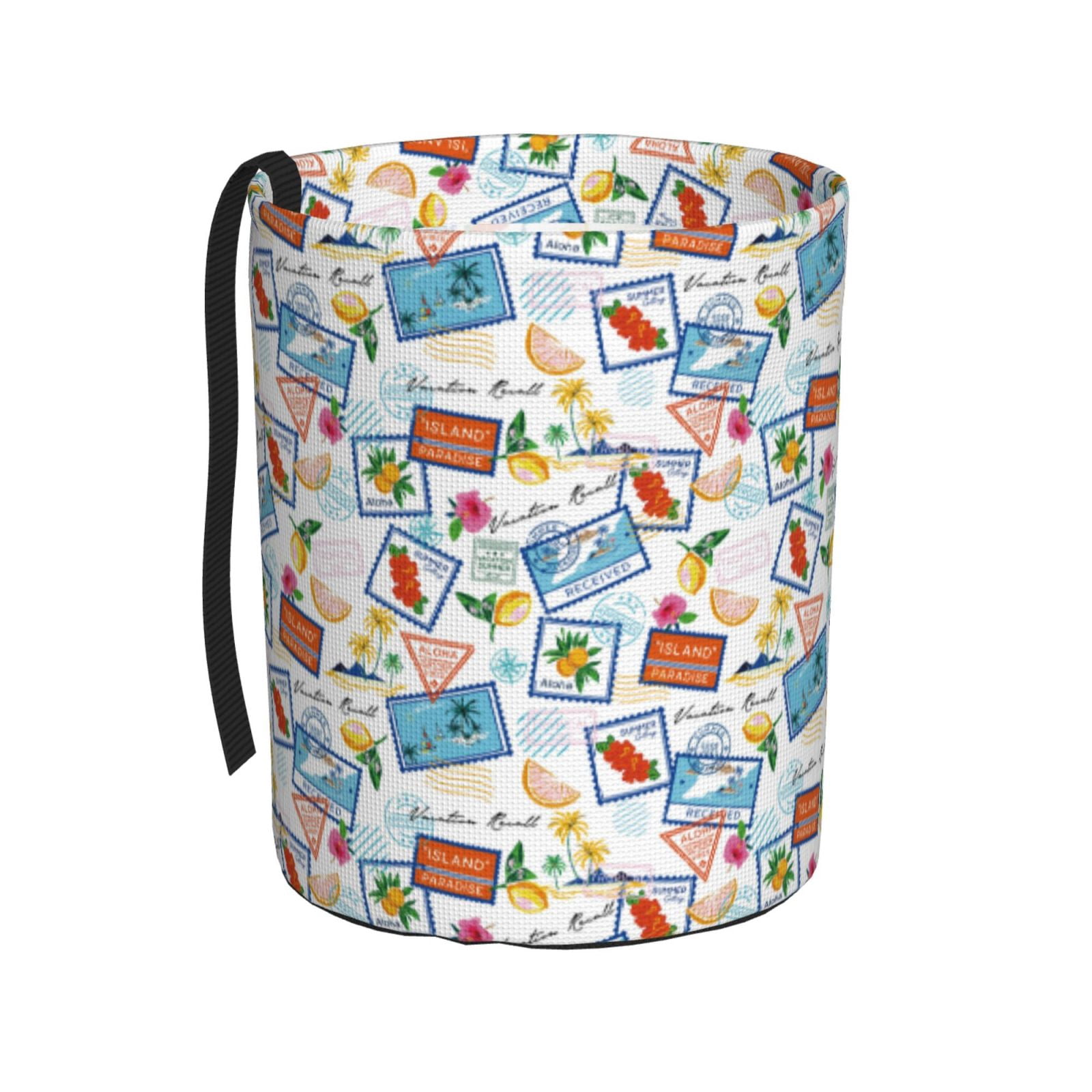 Gaeub Stamp Print Car Trash Can, Collapsible Trash Can for Car ...