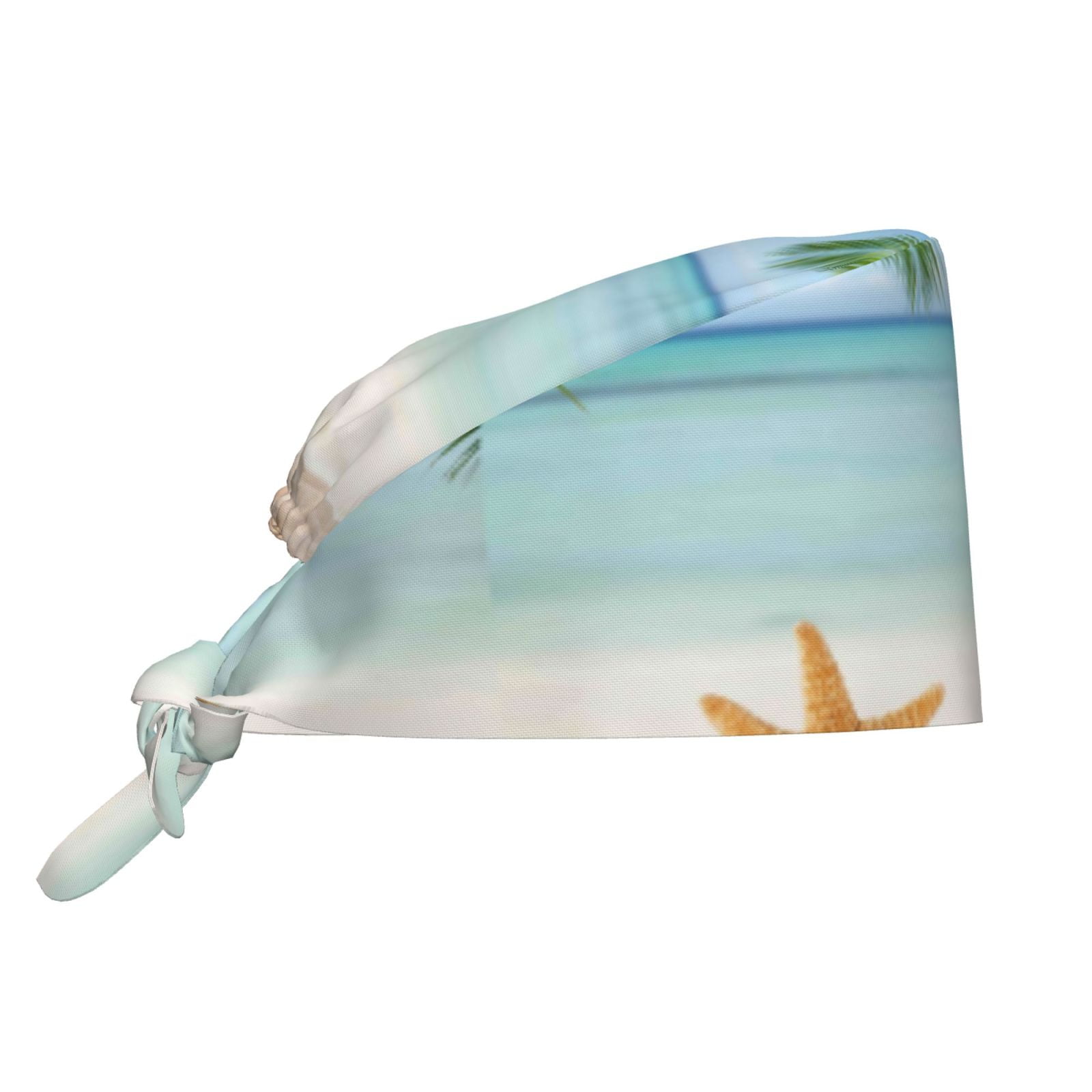 Gaeub Starfish in Beach Print Cleaning Working Cap,Unisex Scrub Cap ...