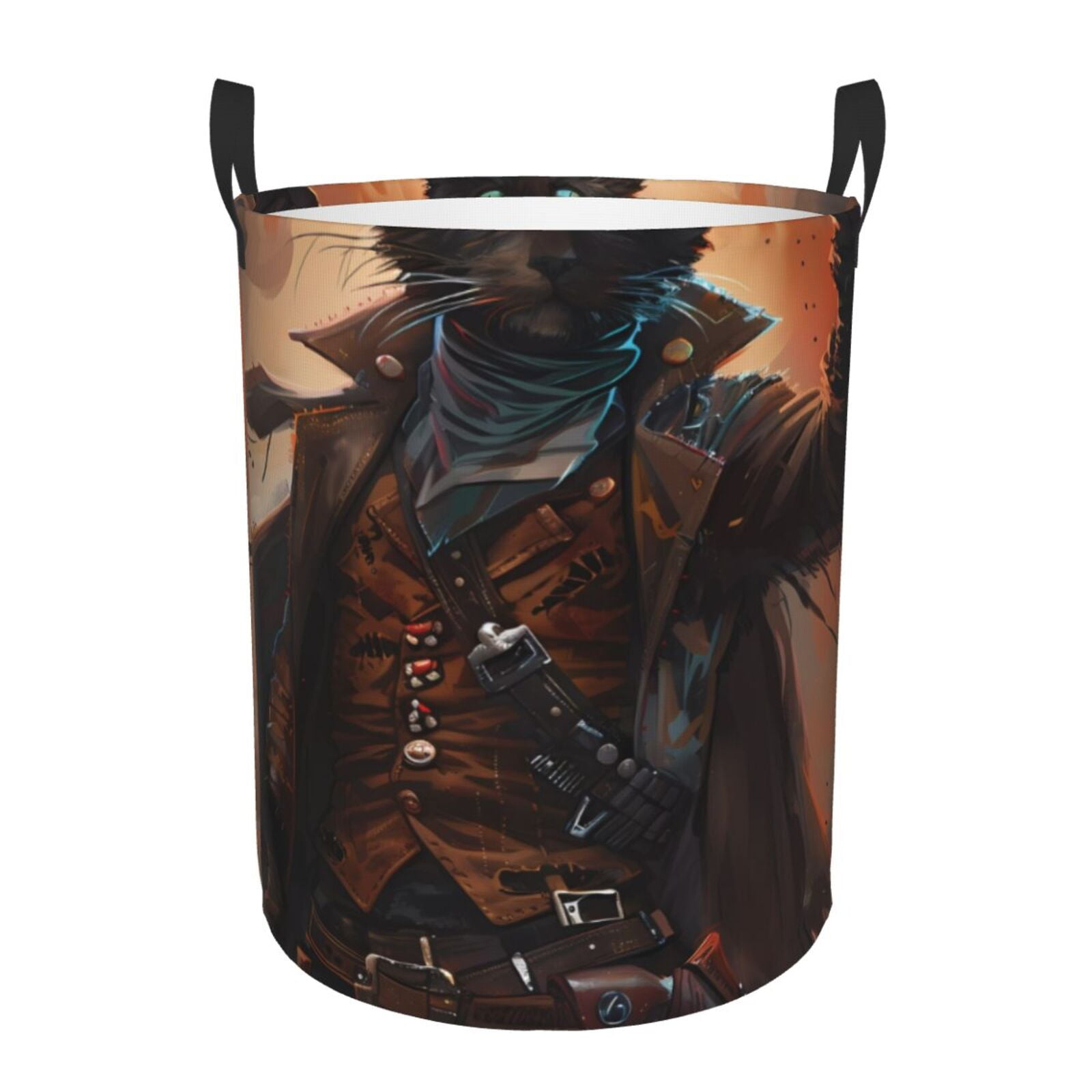 Gaeub Steampunk Cowboy Cat Dirty Clothes Storage Basket, Toy Storage Bin for Storing Clothing ...