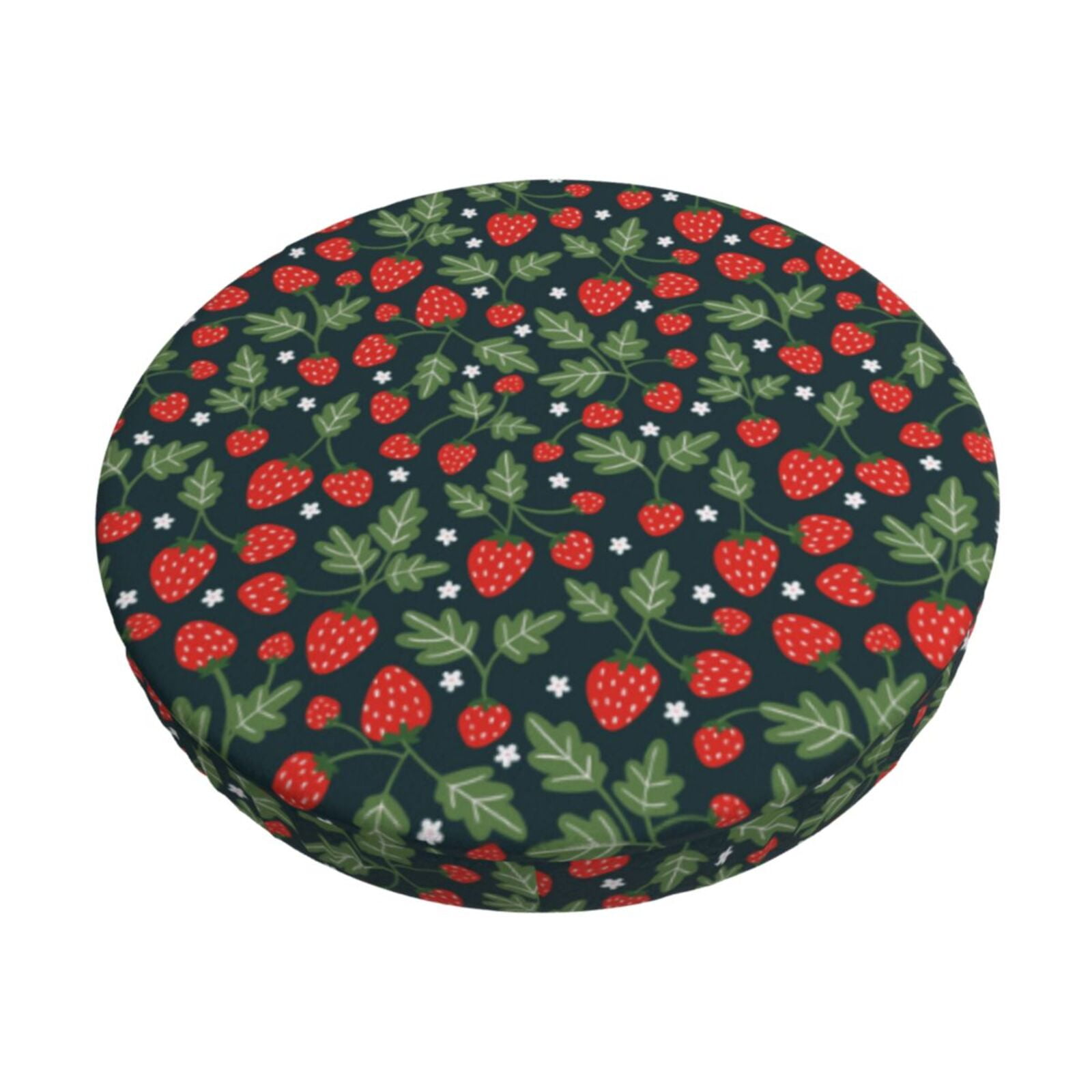 Gaeub Strawberry Velvet Stool Cushion Covers with Foam Padding ...