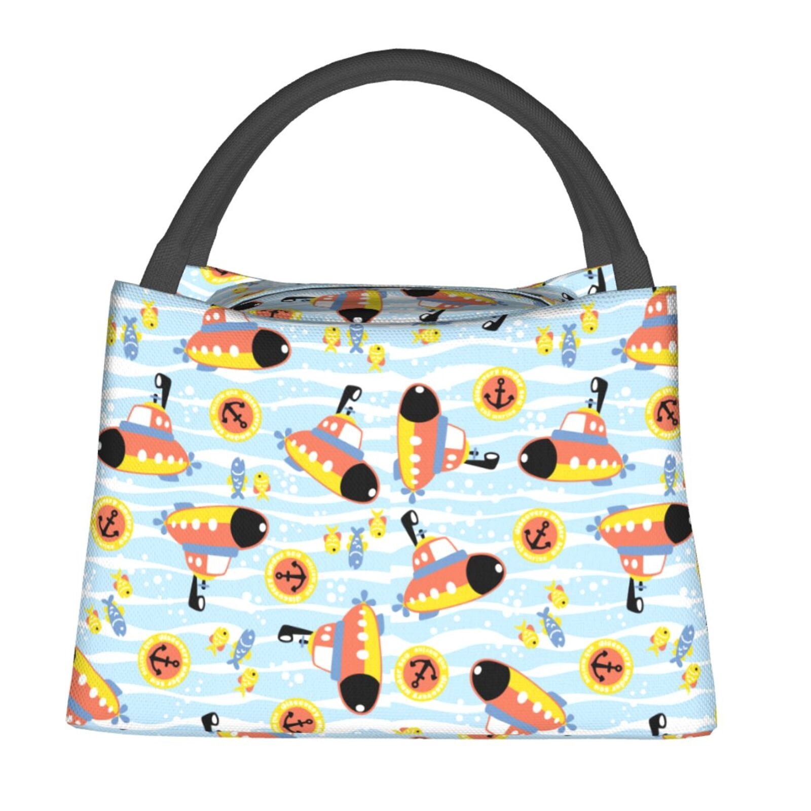 Gaeub Submarine With Fishes Undersea Collapsible Cooler Bag Insulated ...