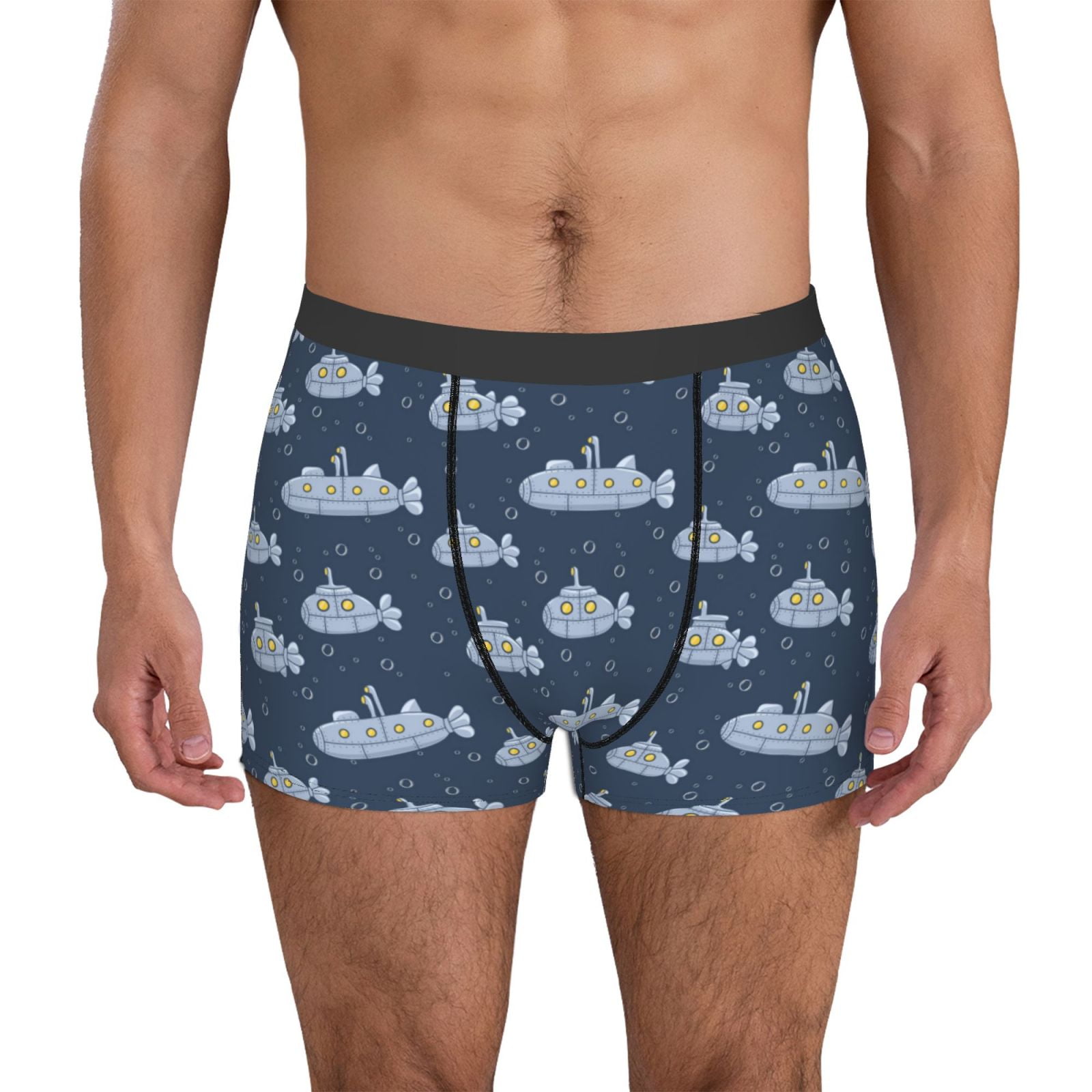 Gaeub Submarine With Periscope Print Men's Boxer Briefs,Super Fit Boxer ...