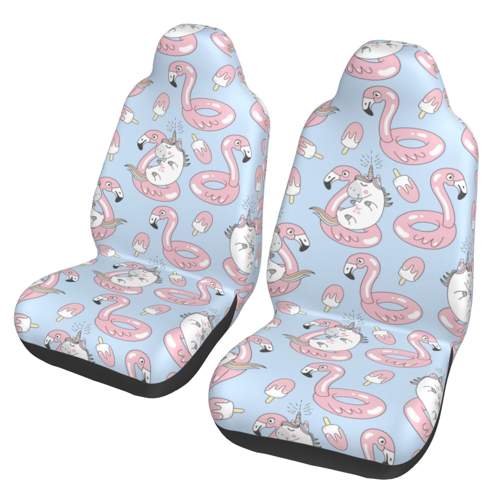 Gaeub Summer Cute Unicorns 2Pack Full Set Car Seat Covers with Soft ...