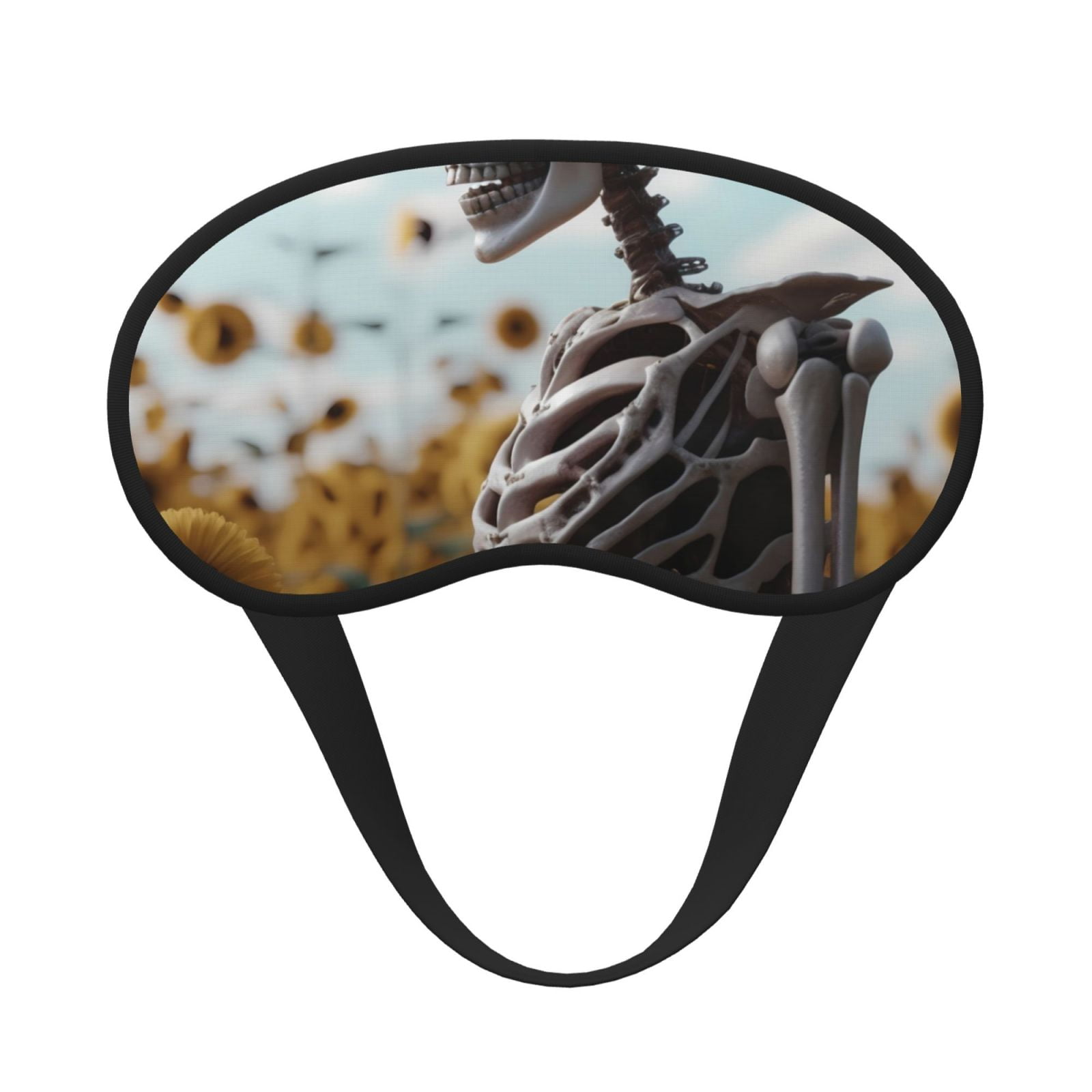 Gaeub Sunflower Butterfly Skull Printed Sleep Mask, Eye Masks for ...