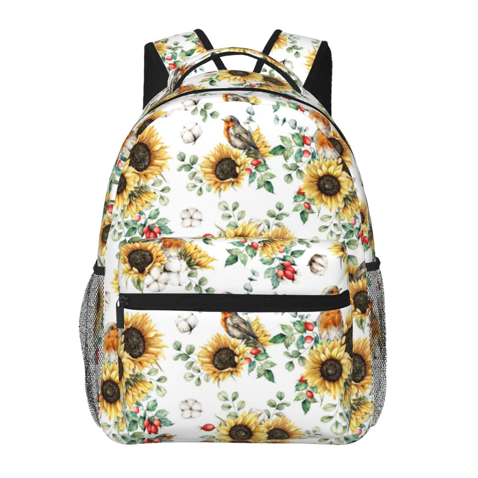 Gaeub Sunflowers Leaves And Birds Ergonomic Lightweight Laptop Backpack ...