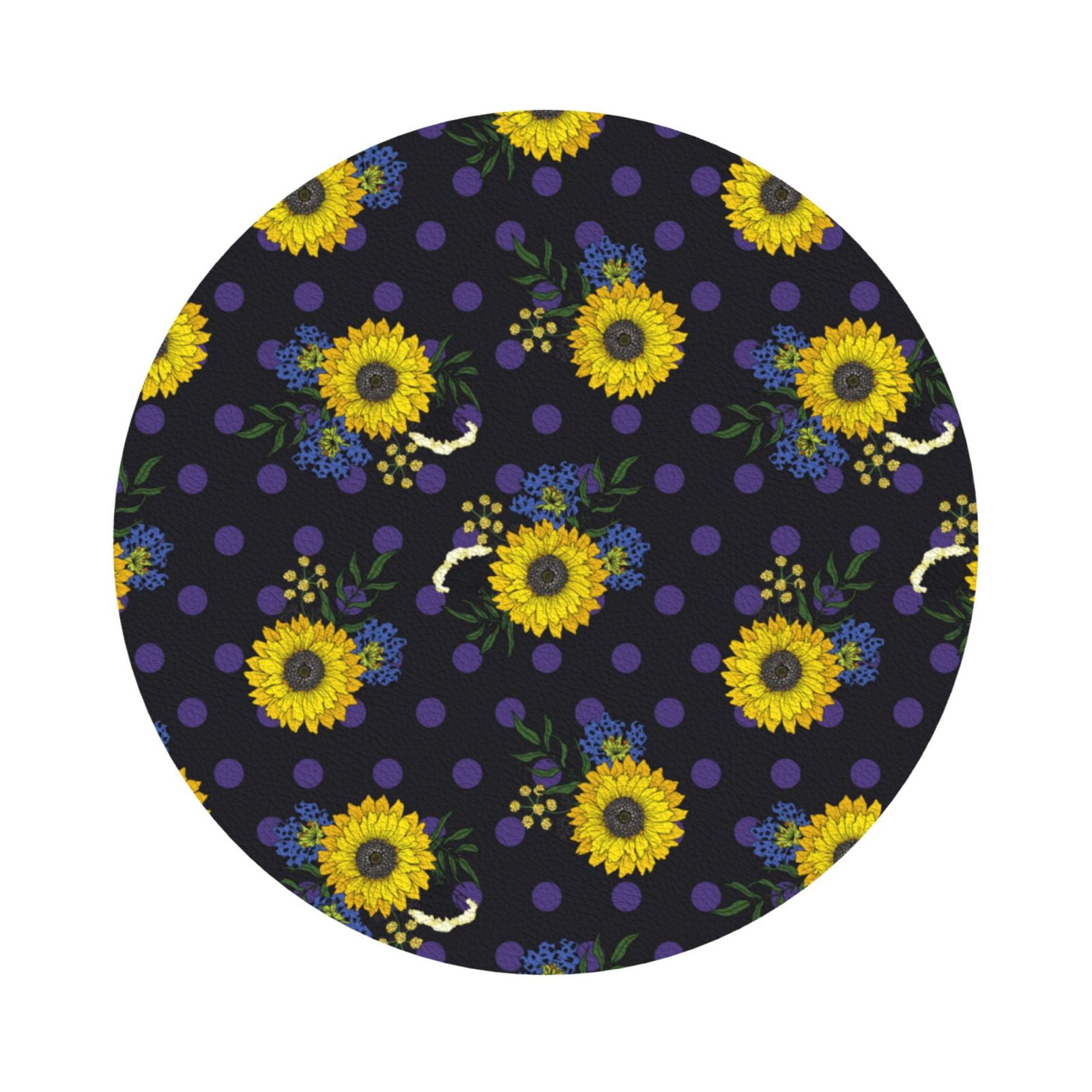 Gaeub Sunflowers Print 6 Pcs Leather Coasters for Drinks ,Drink ...