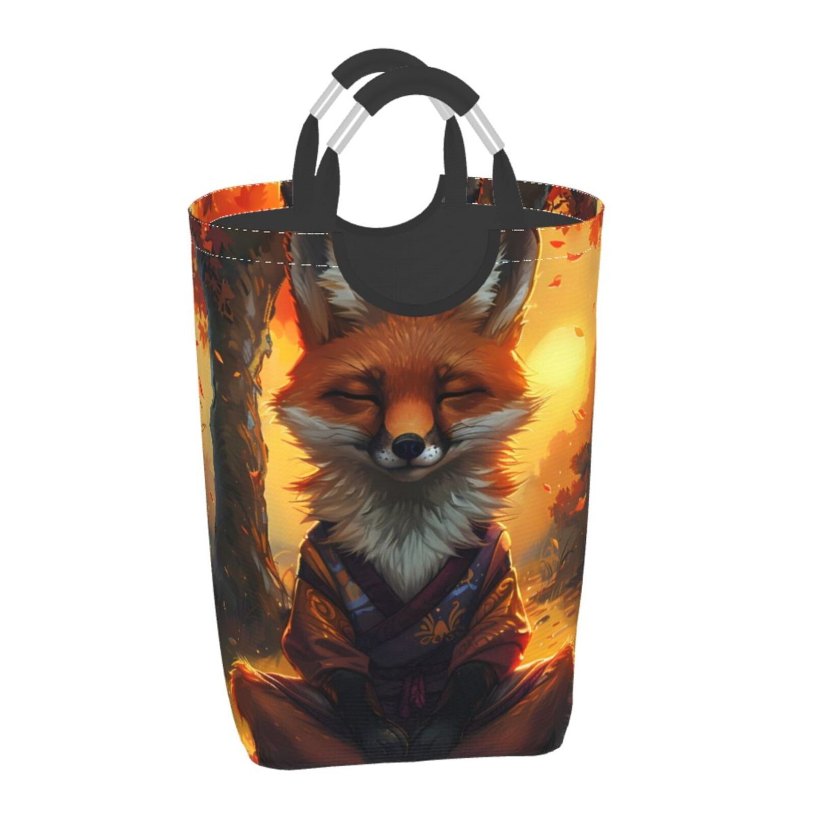 Gaeub Sunset Maple Tree Fox Print 50L Large Laundry Hampers with ...