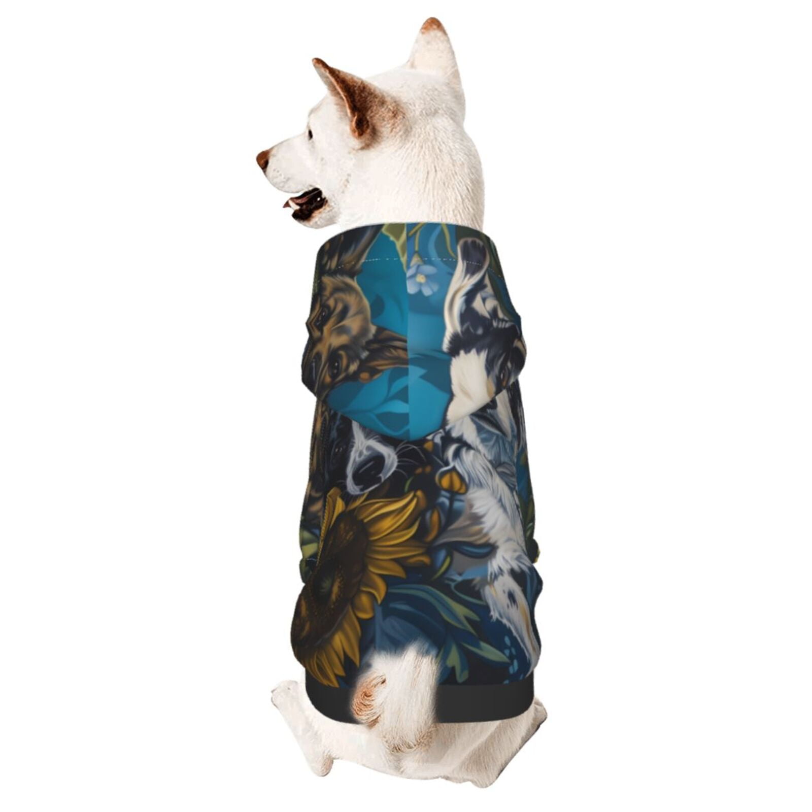 Gaeub Sunset Sunflower Dog Dog Hoodie Sweatshirts Warm Dog Clothes for ...