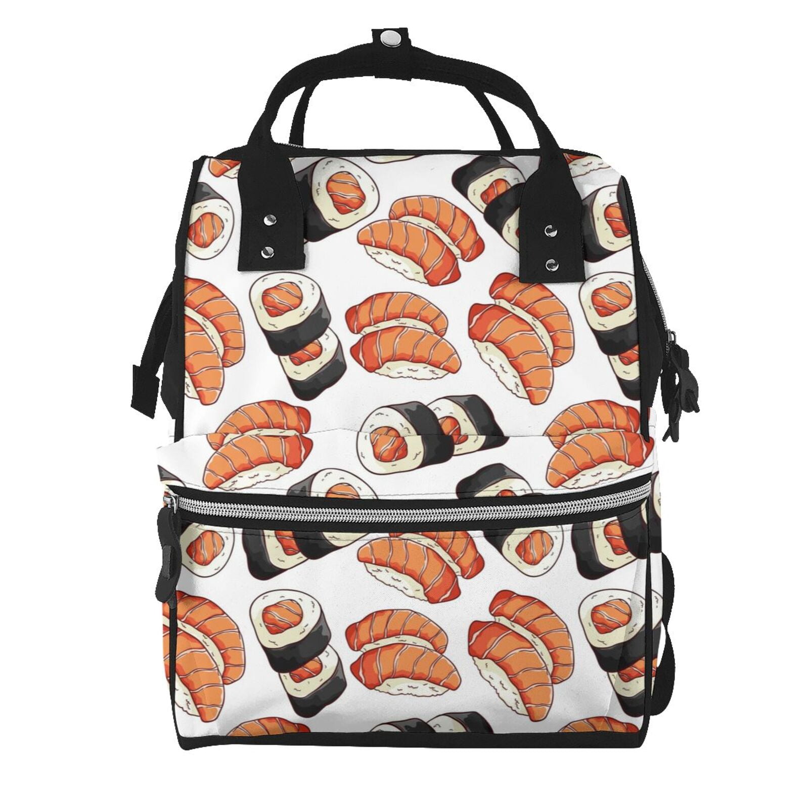 Gaeub Sushi Roll Print Mummy Diaper Bag Backpack,Durable Maternity Baby ...