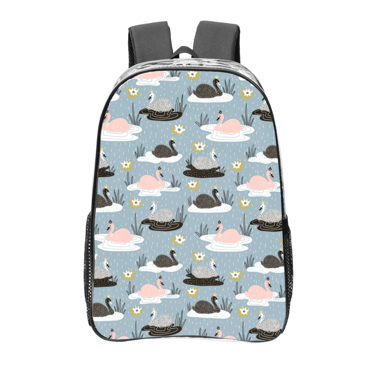 Gaeub Swan Princess On Lake Print Clear Backpack ,Clear Transparent ...