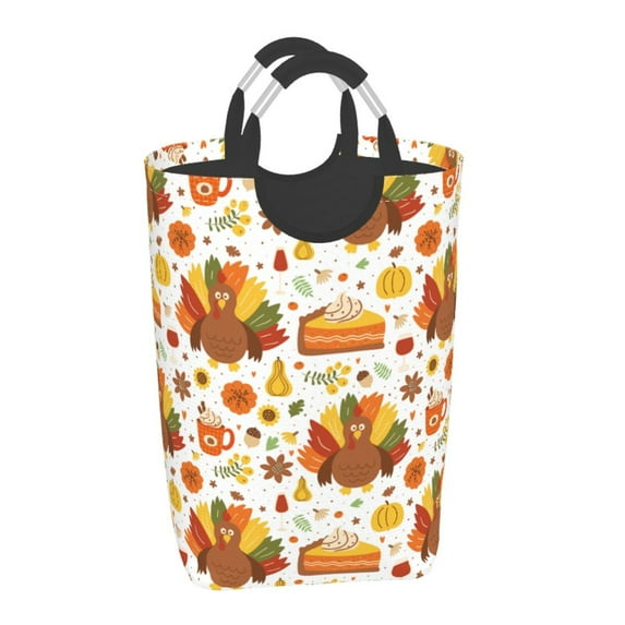 Gaeub Thanksgiving With Turkey Print 50L Large Laundry Hampers with ...