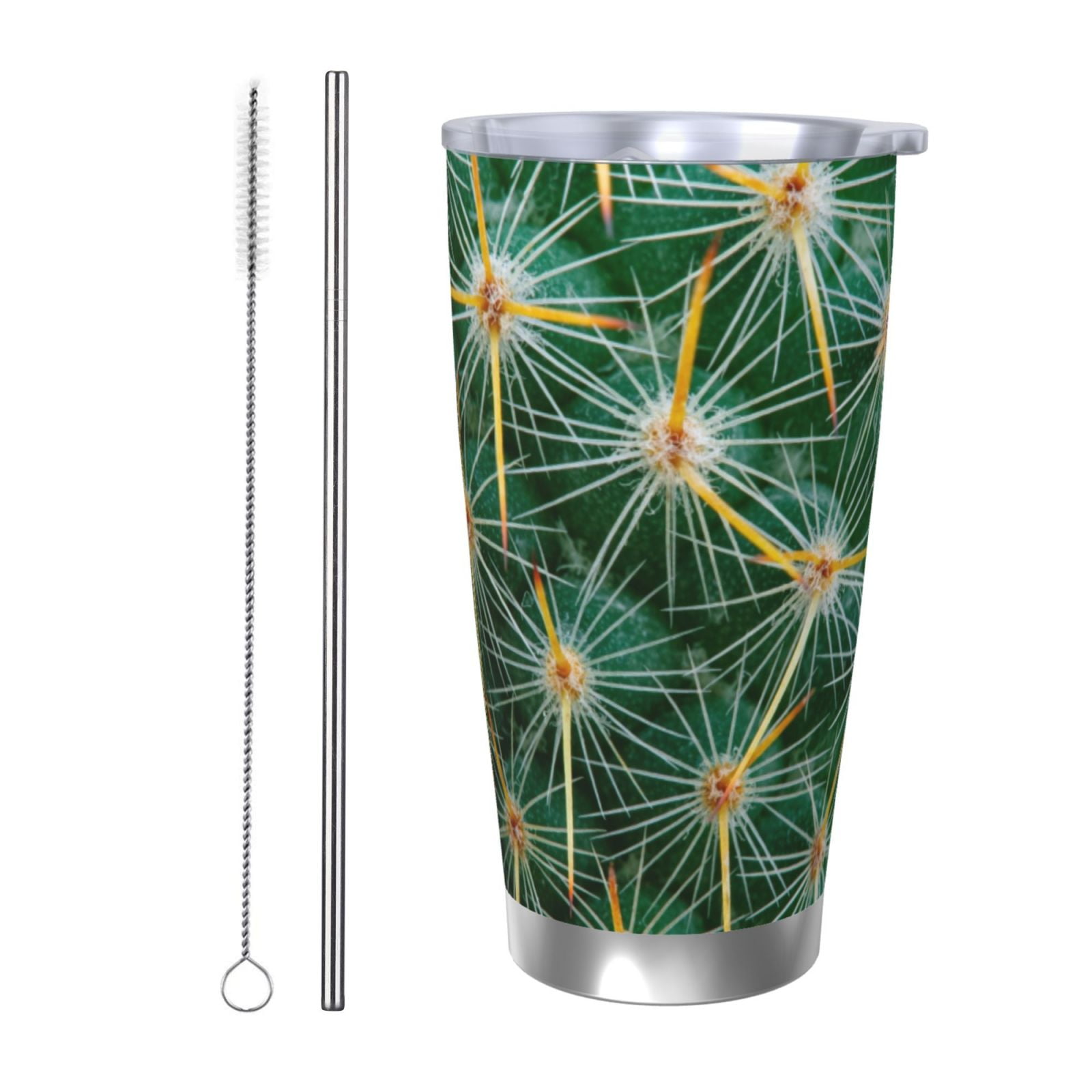 Gaeub Thorns Of Macro Cactus Print 20-Ounce Stainless Steel Car Cup ...