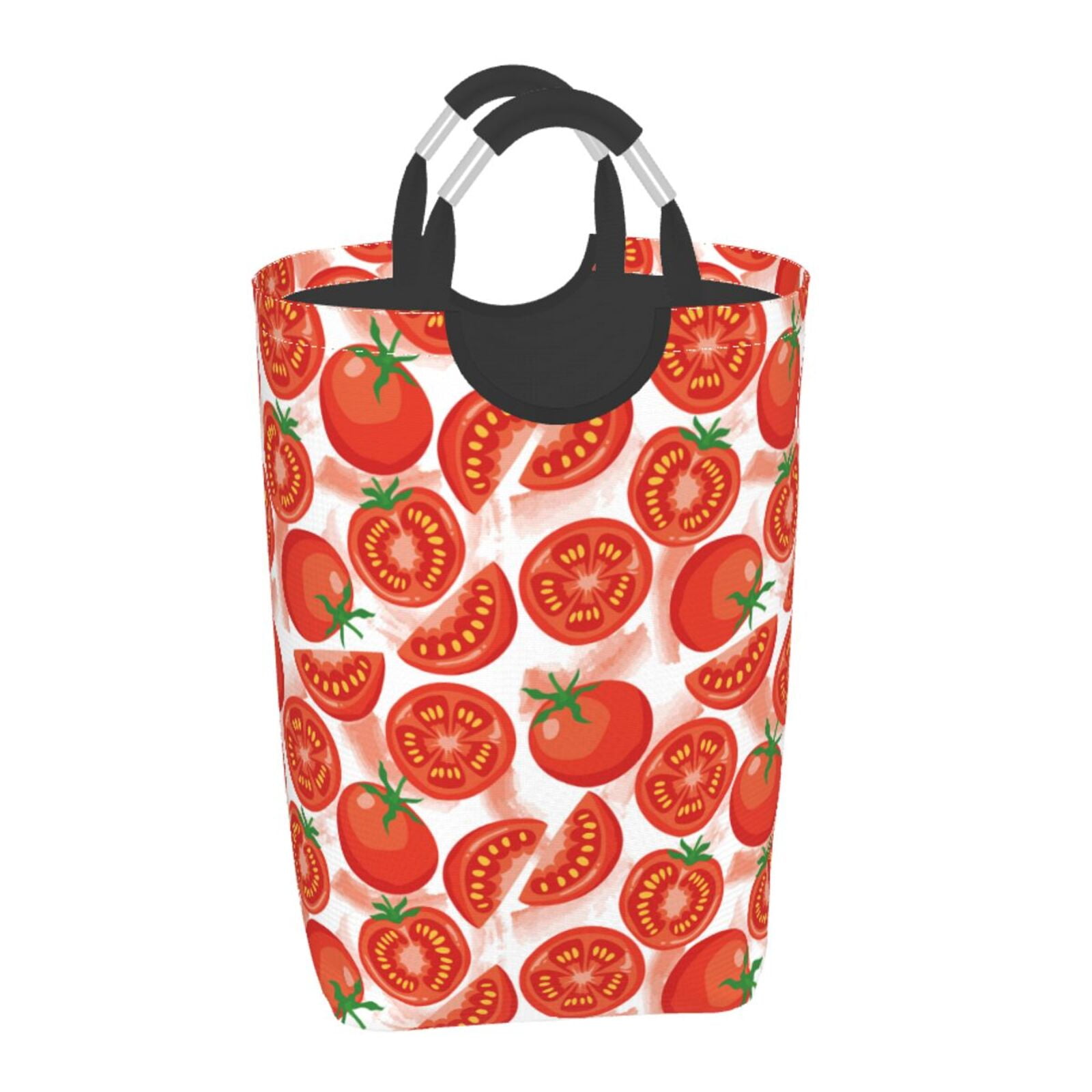 Gaeub Tomatoes Print 50L Large Laundry Hampers with Handles ...