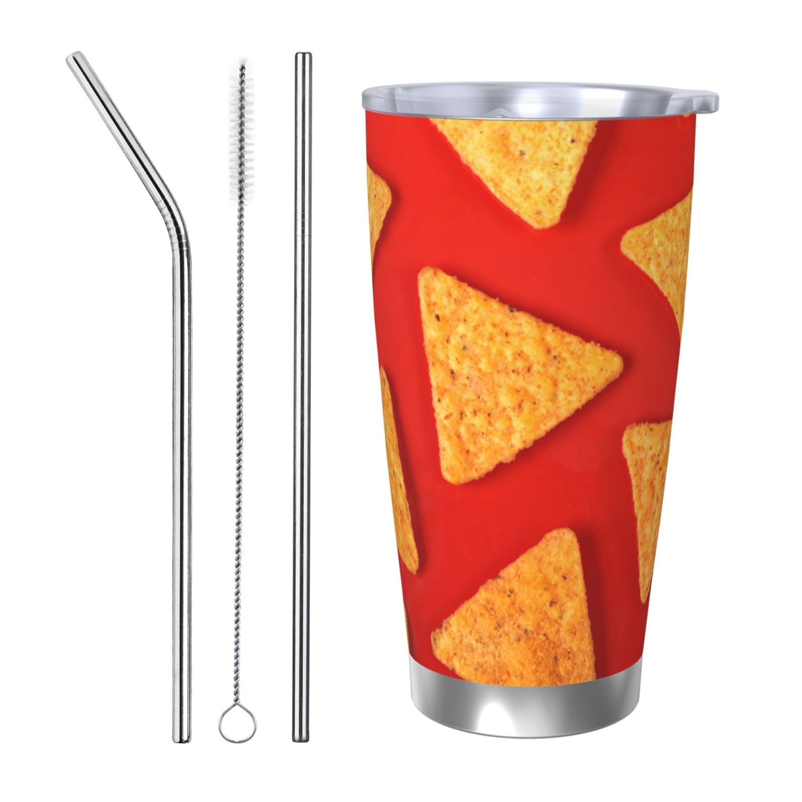 Gaeub Tortilla chips Print 20-Ounce Stainless Steel Car Cup,Tumblers ...