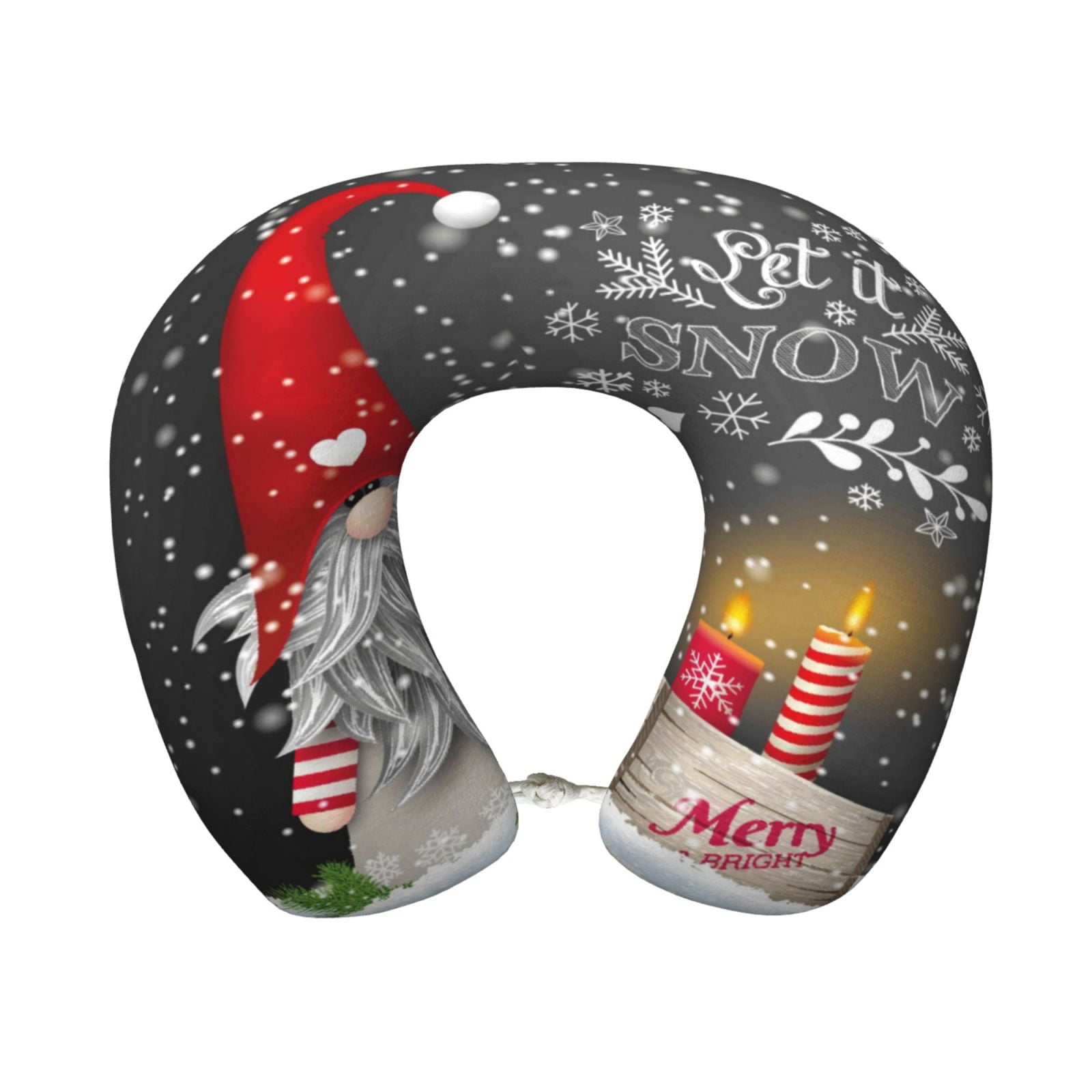 Gaeub Traditional Scandinavian Dwarf Print Memory Foam Travel Pillow,U ...