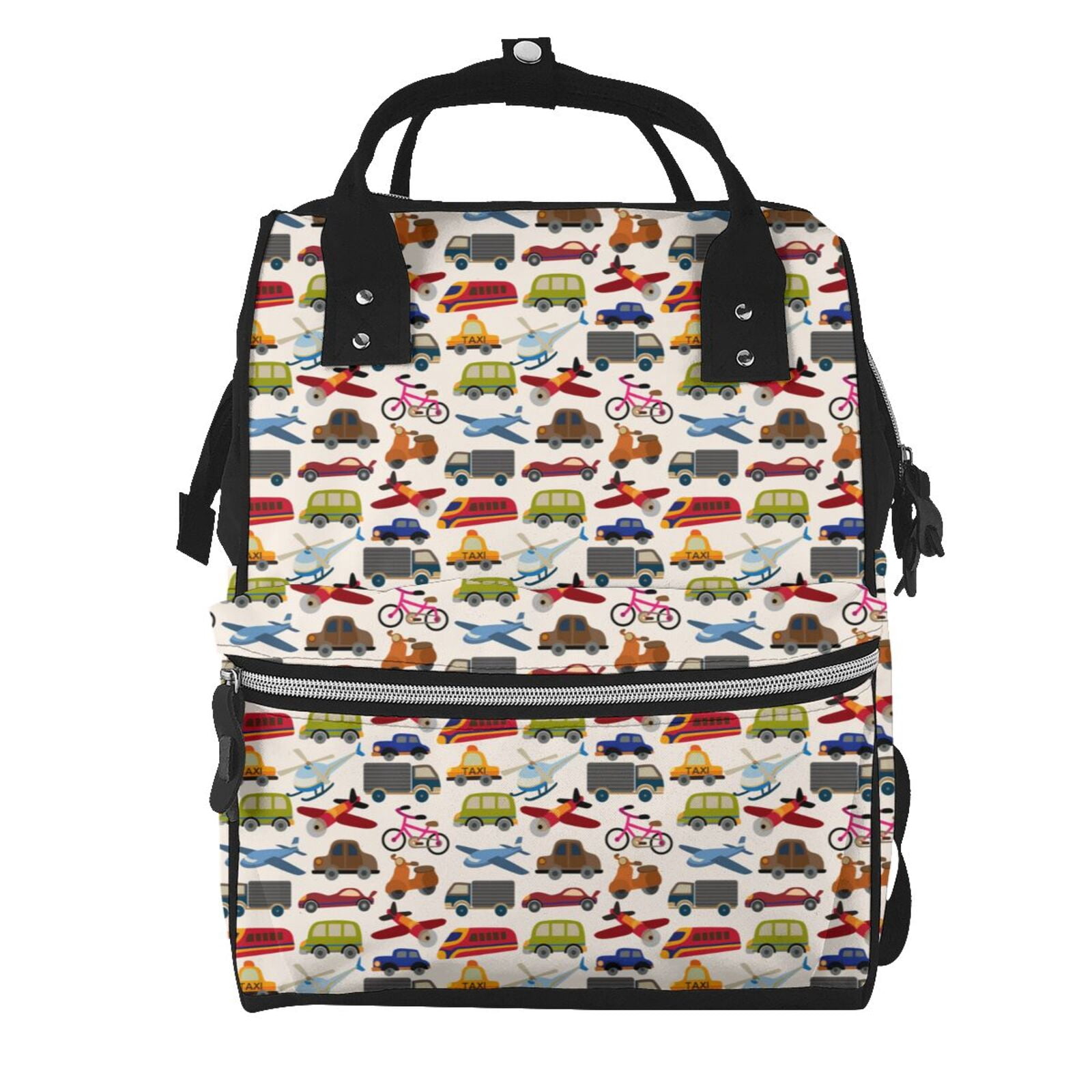 Gaeub Transport Print Mummy Diaper Bag Backpack,Durable Maternity Baby ...