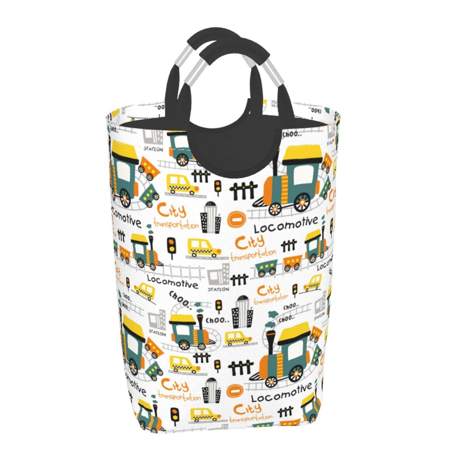 Gaeub Transportation Cartoon Print 50L Large Laundry Hampers with ...